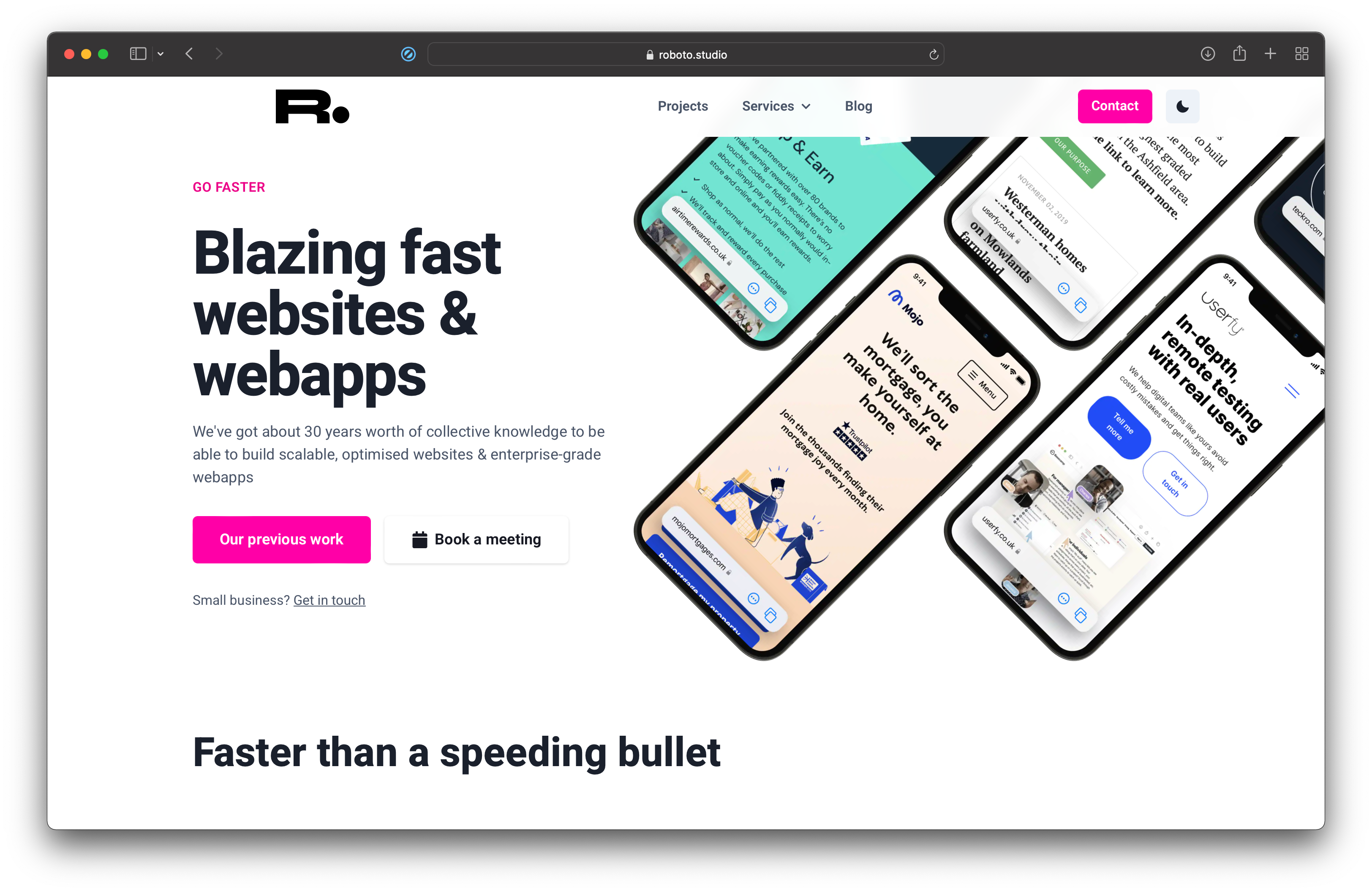 Roboto Studio Website - made with Sanity.io