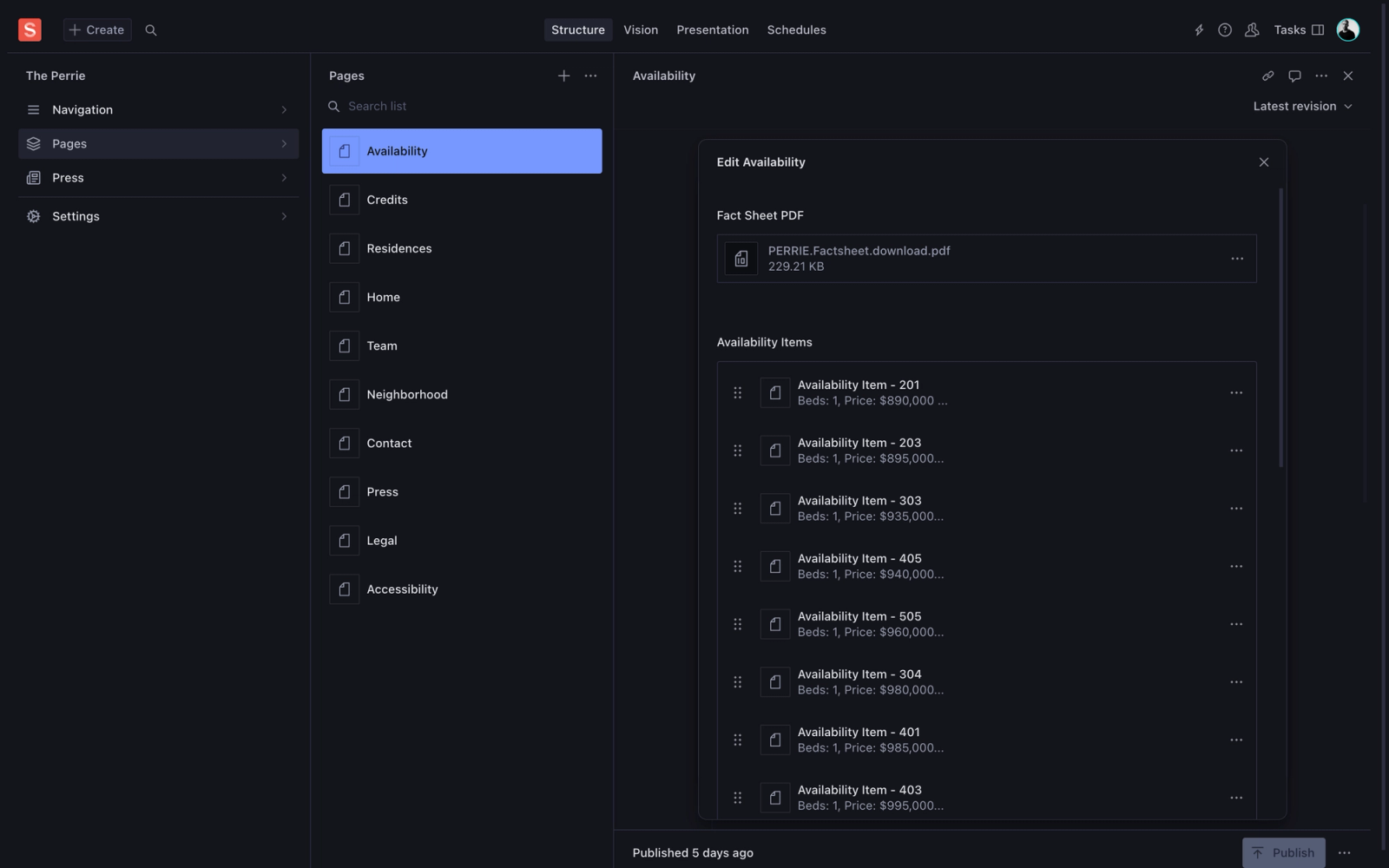 The Perrie - made with Sanity.io