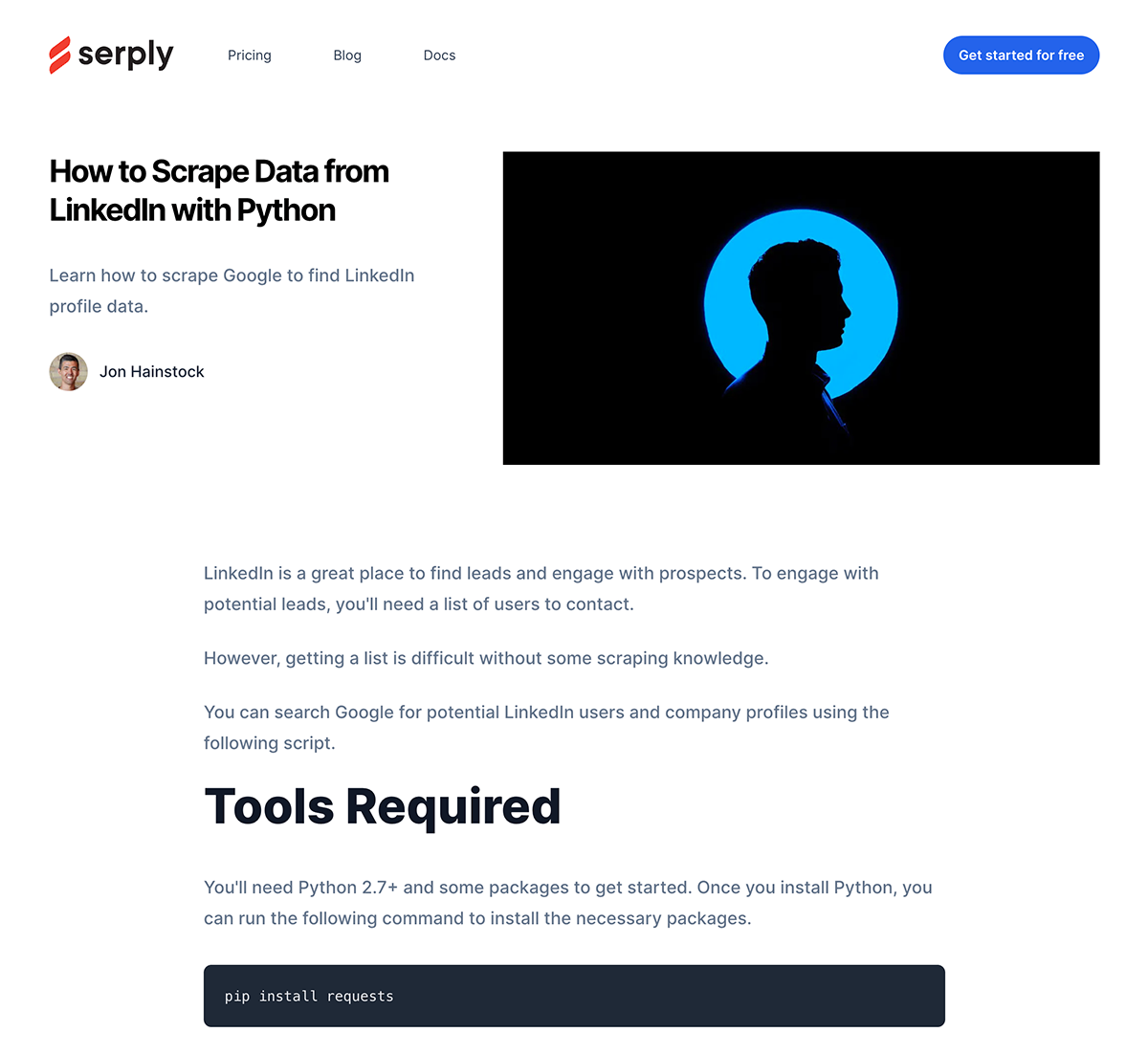 Serply - made with Sanity.io