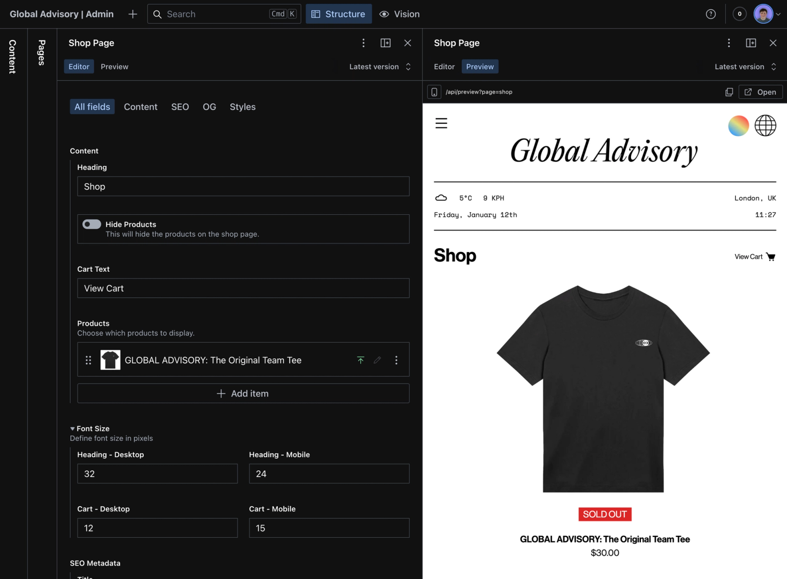 Global Advisory - made with Sanity.io
