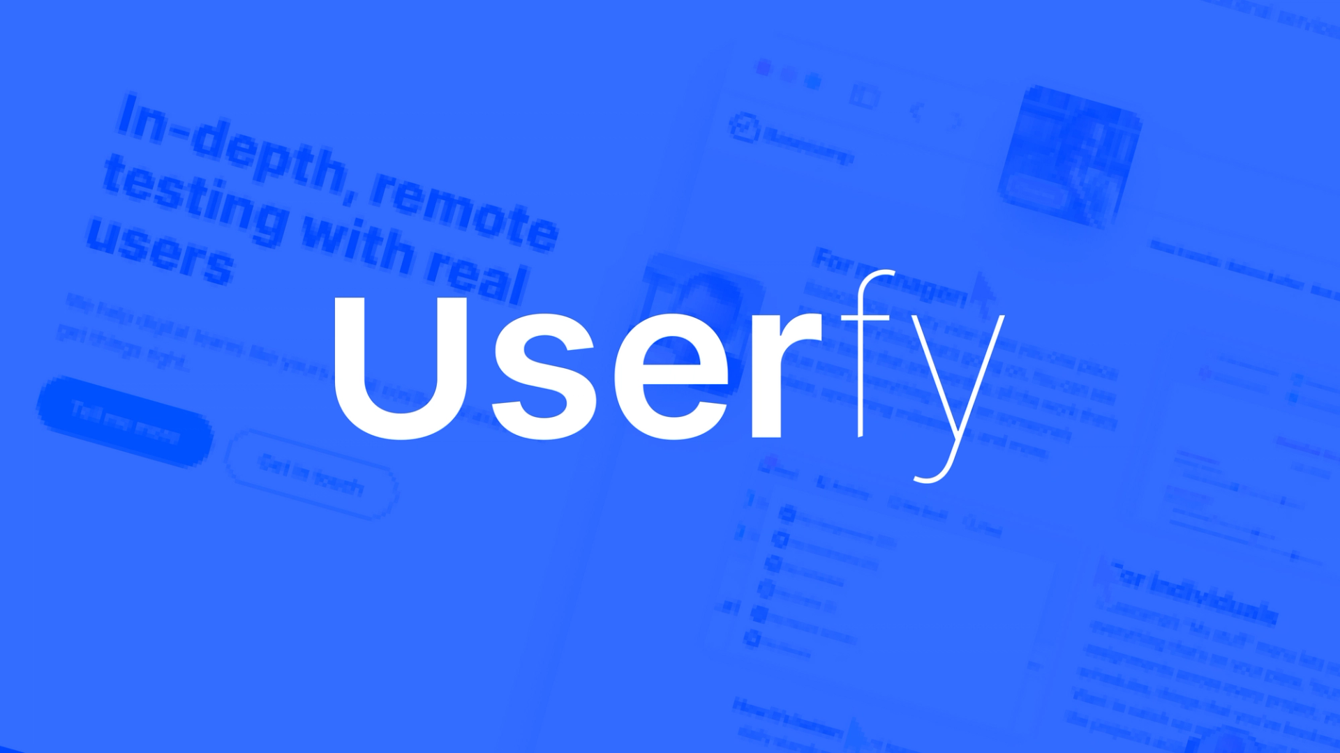 Userfy - made with Sanity.io