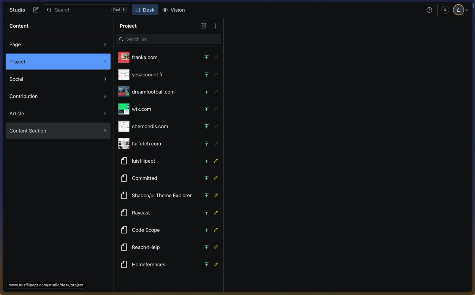 luisFilipePT - made with Sanity.io
