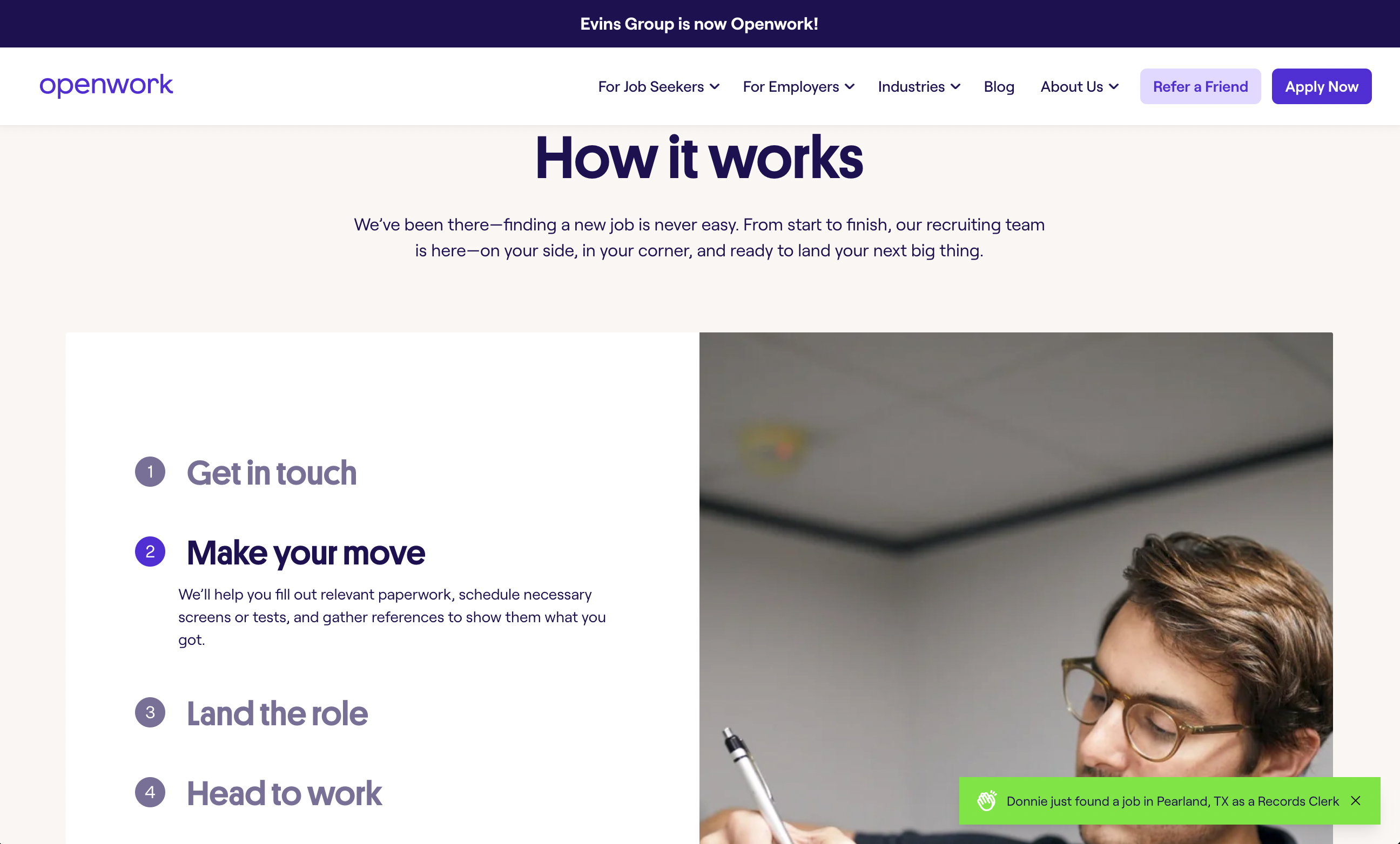 Openwork - made with Sanity.io