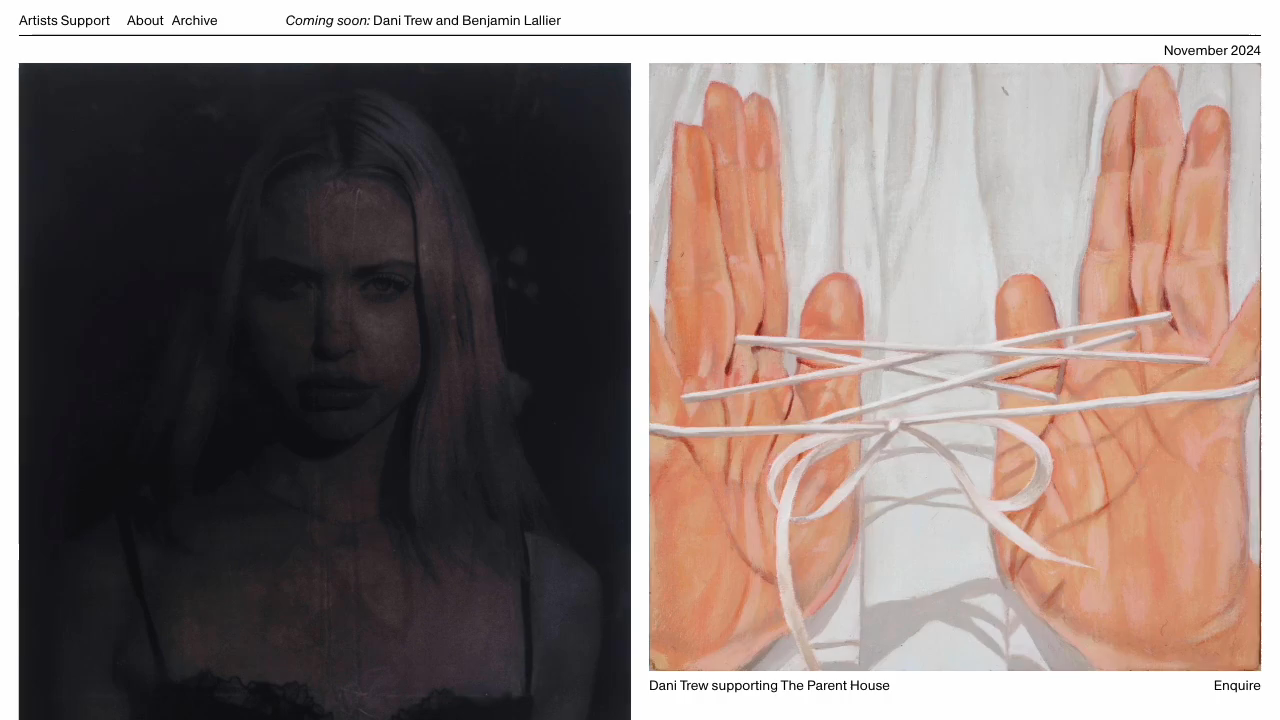 Artists Support - made with Sanity.io