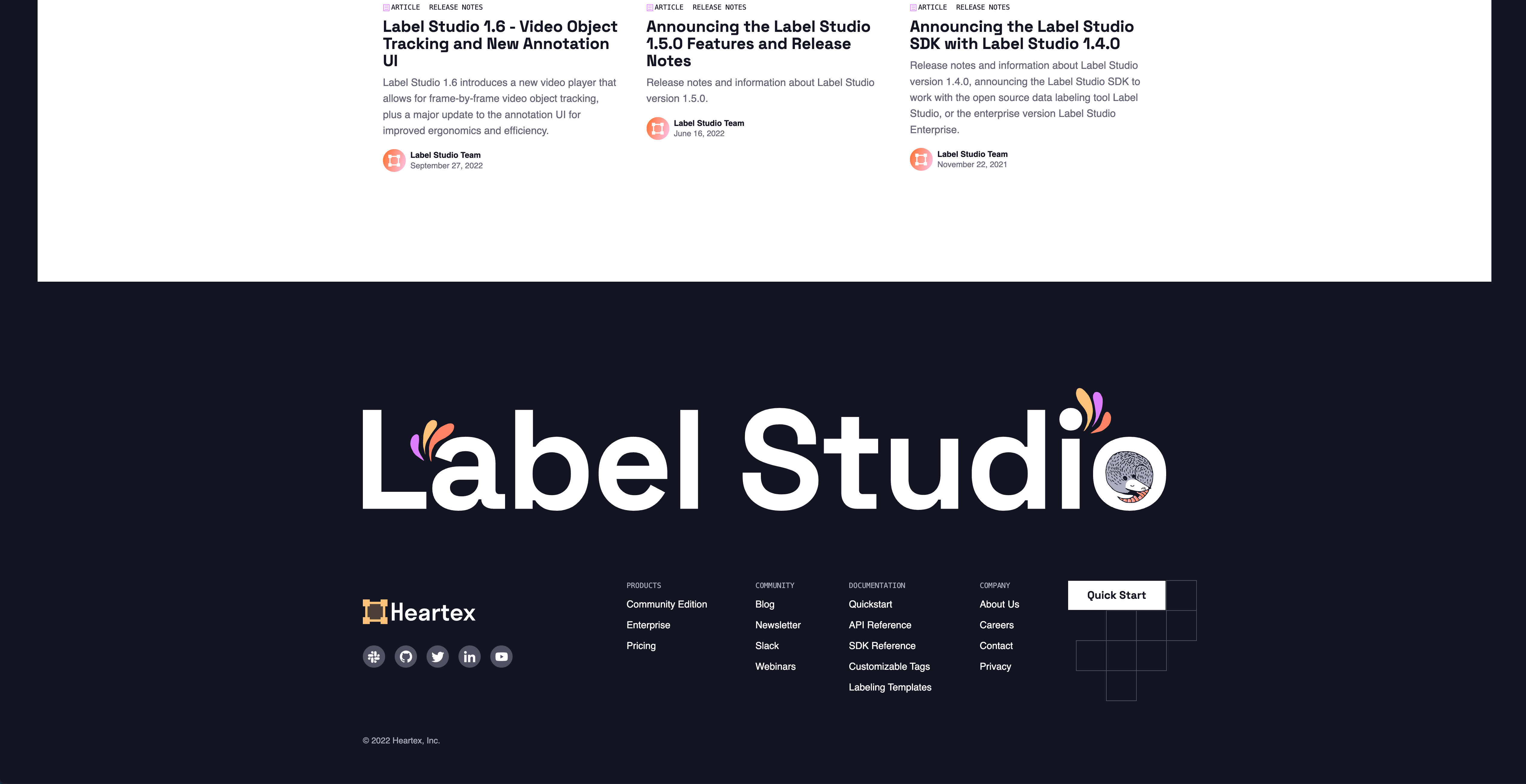 Label Studio - made with Sanity.io