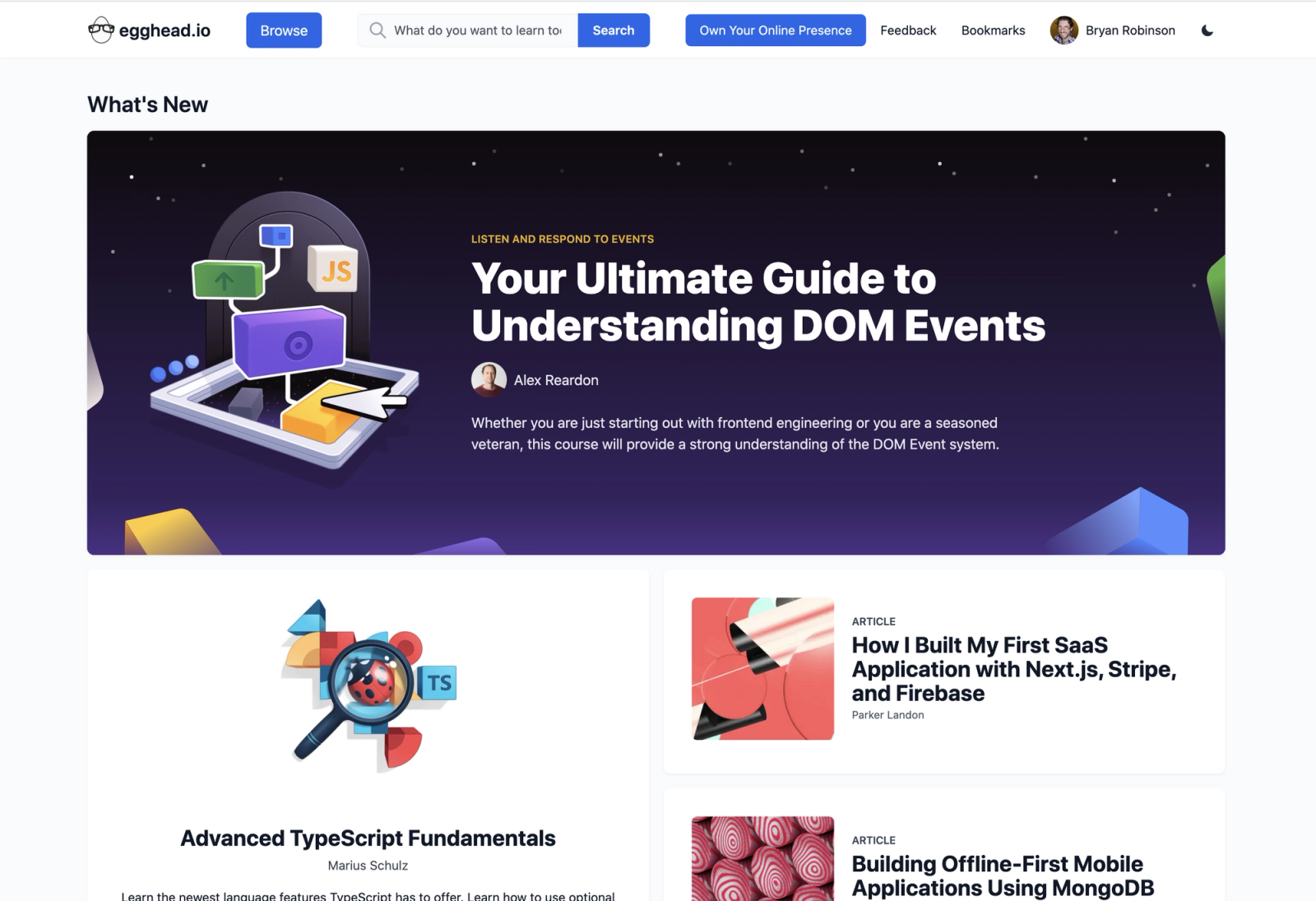 egghead.io - made with Sanity.io