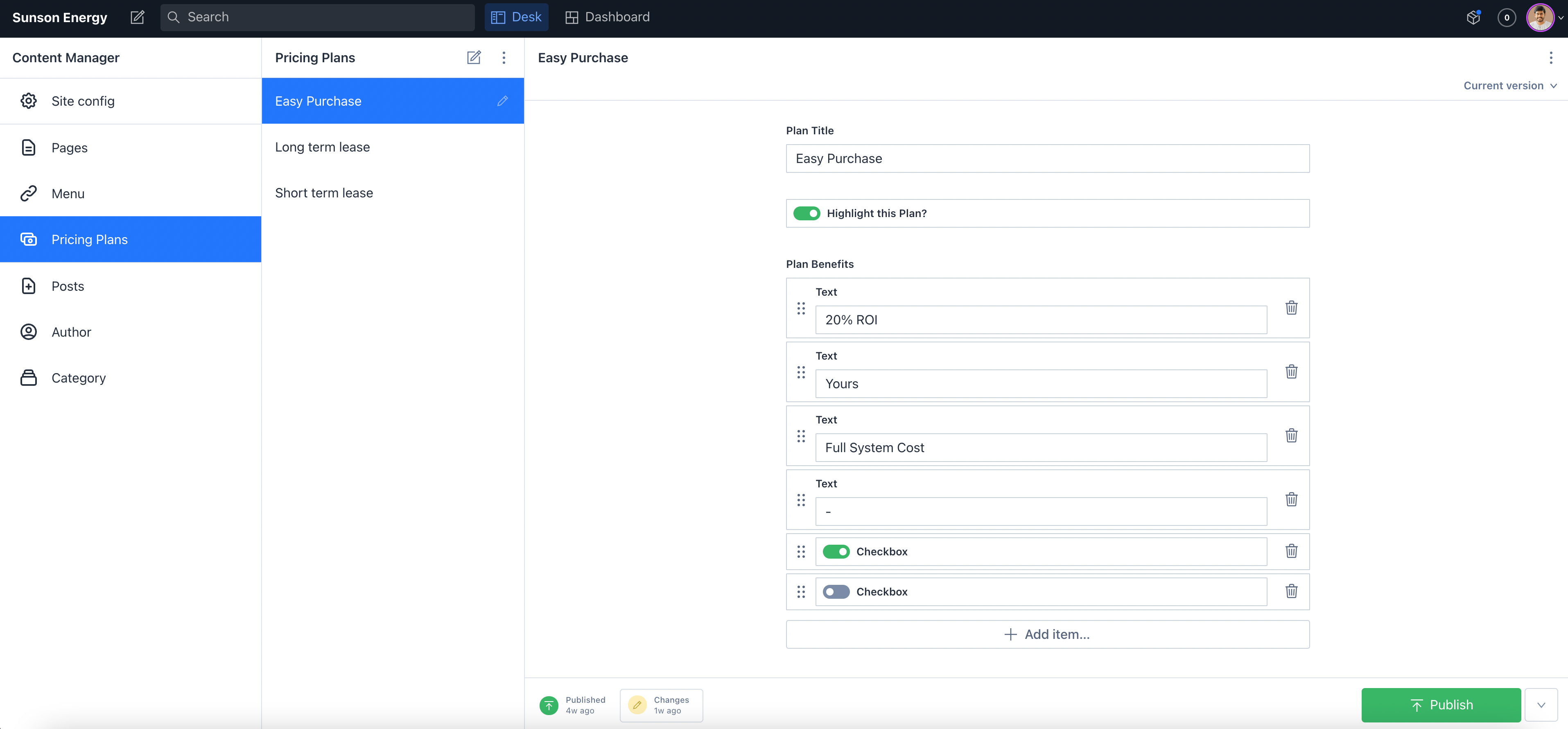 Sunson Energy - made with Sanity.io