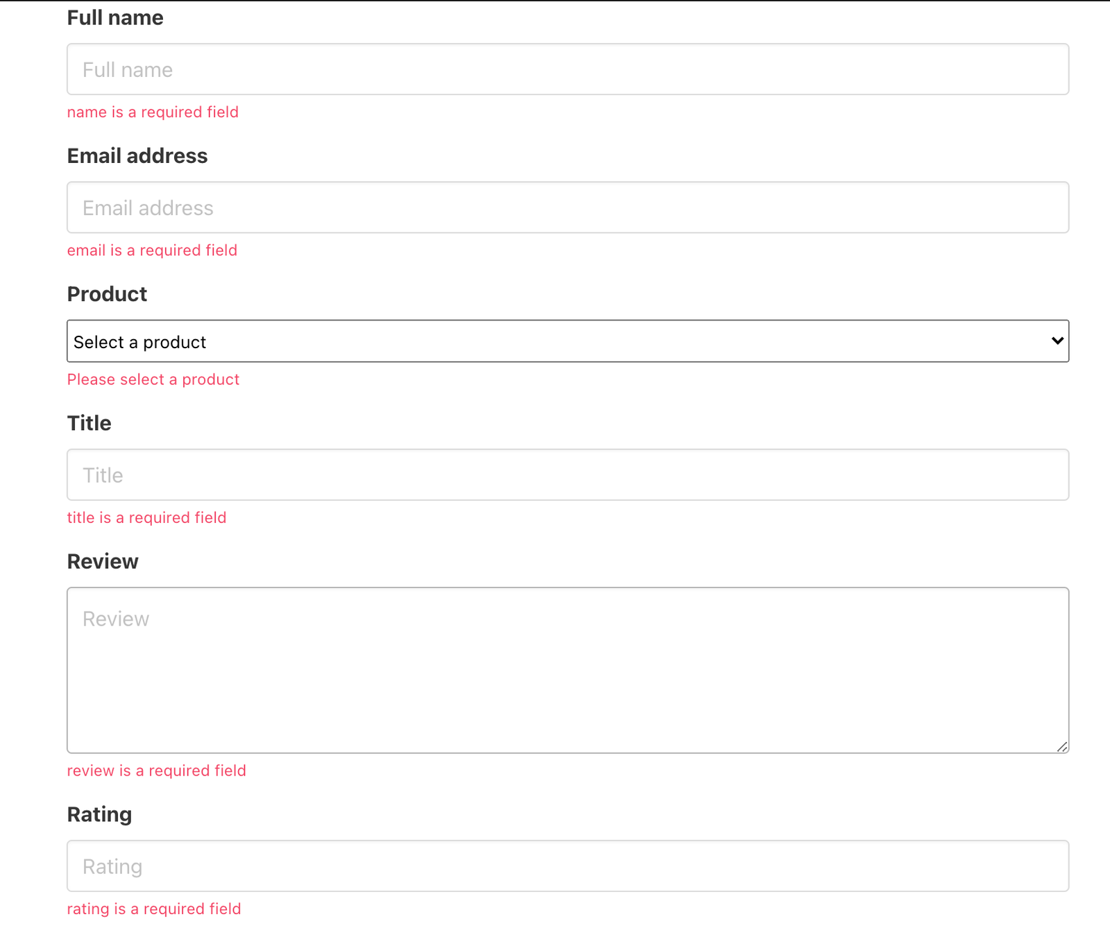 Form validation with Yup | Sanity.io guide