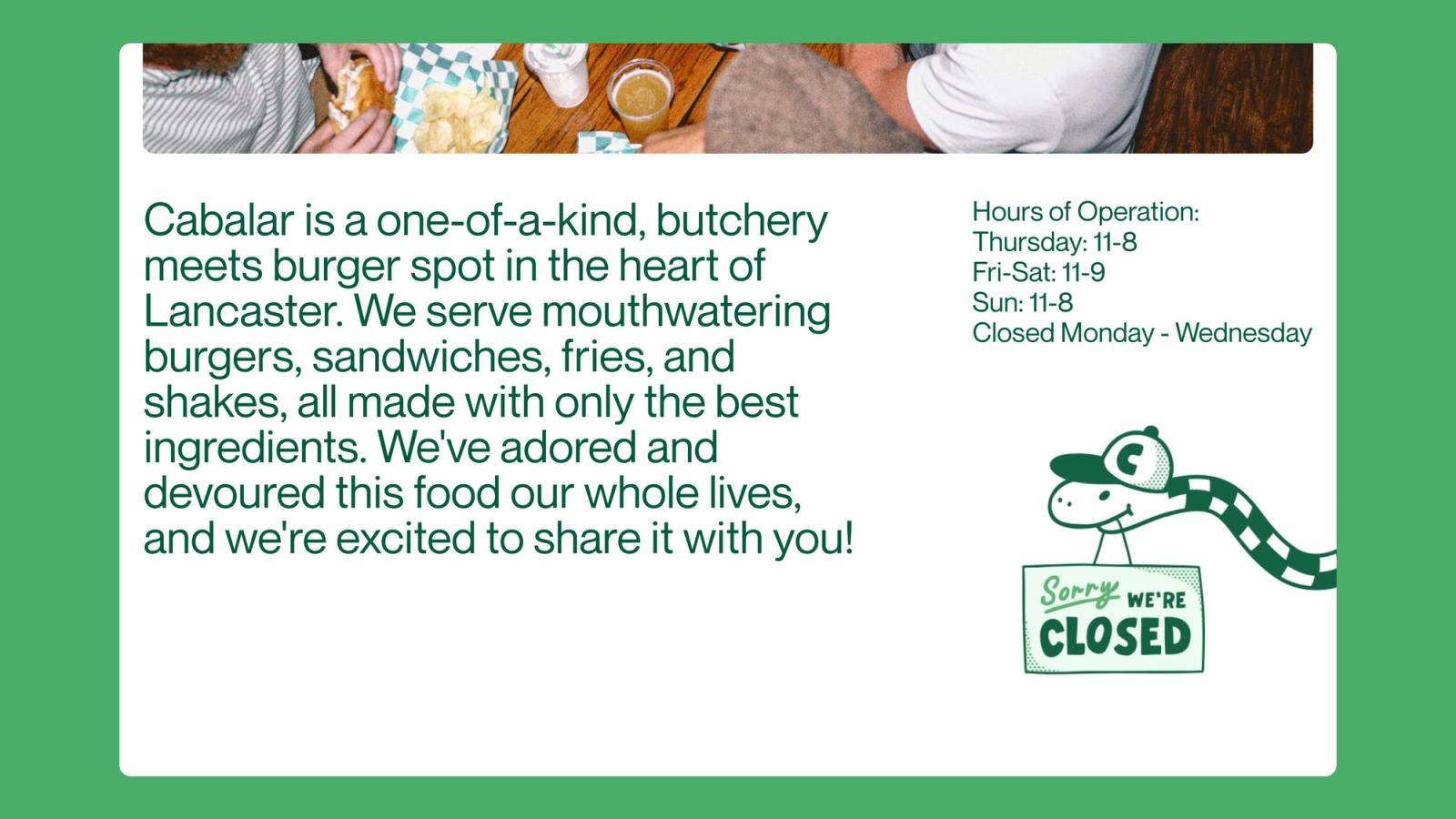 Cabalar Meat Co. - made with Sanity.io