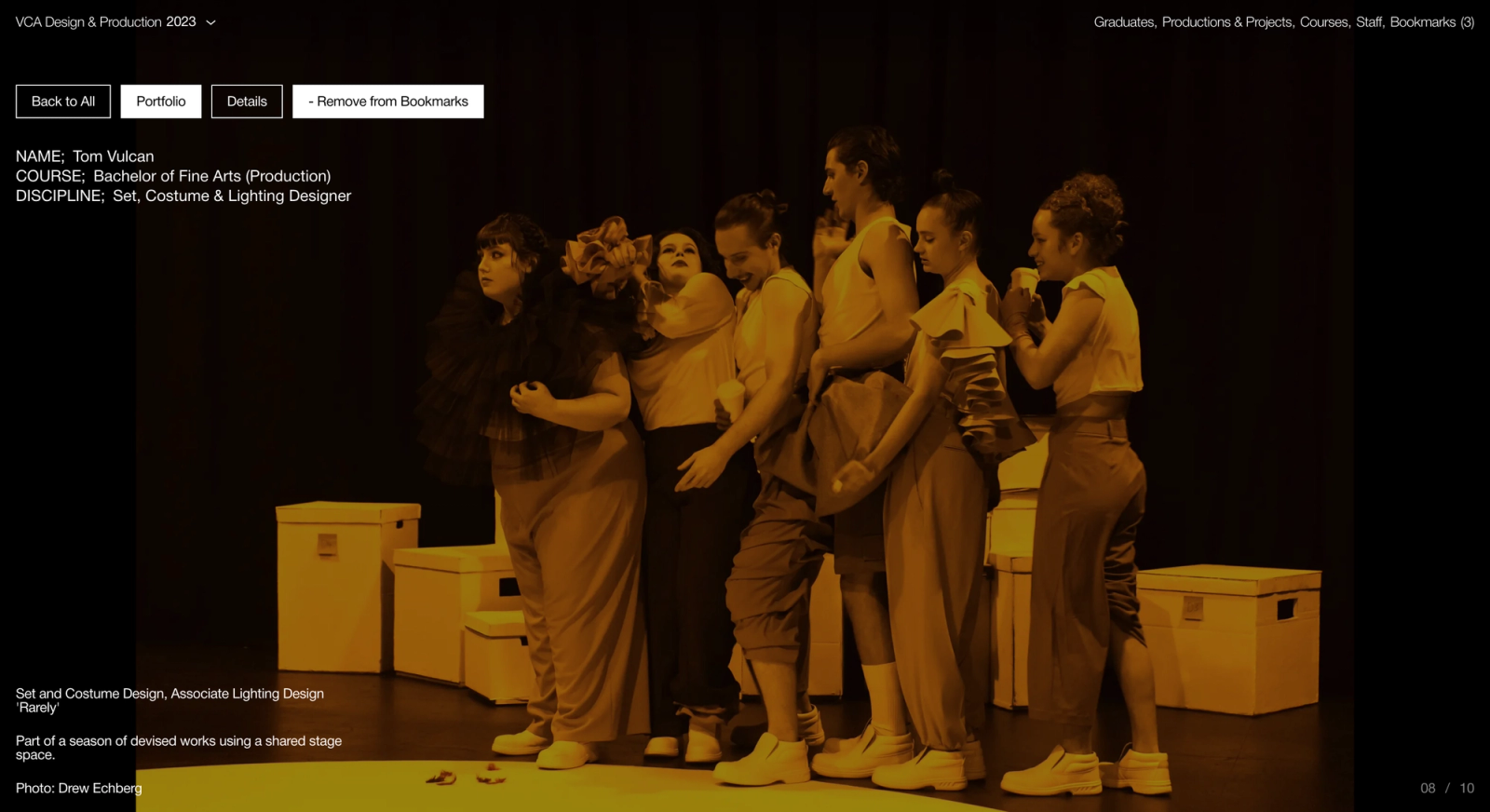 VCA Design & Production 2023 - made with Sanity.io