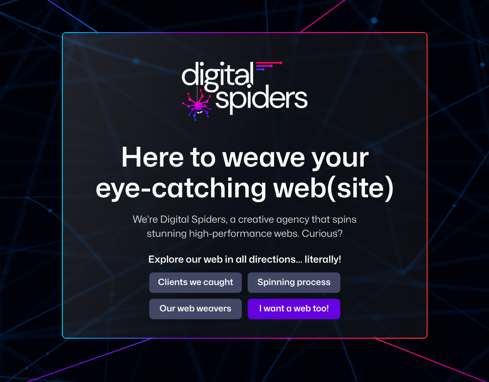 Digital Spiders website - made with Sanity.io