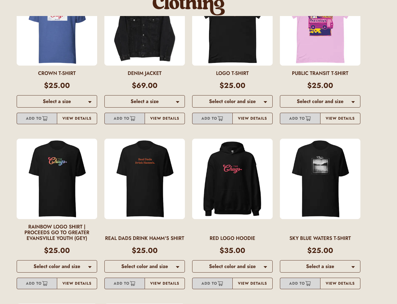 The Chugs - made with Sanity.io