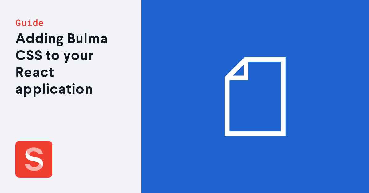 Adding Bulma Css To Your React Application Guide