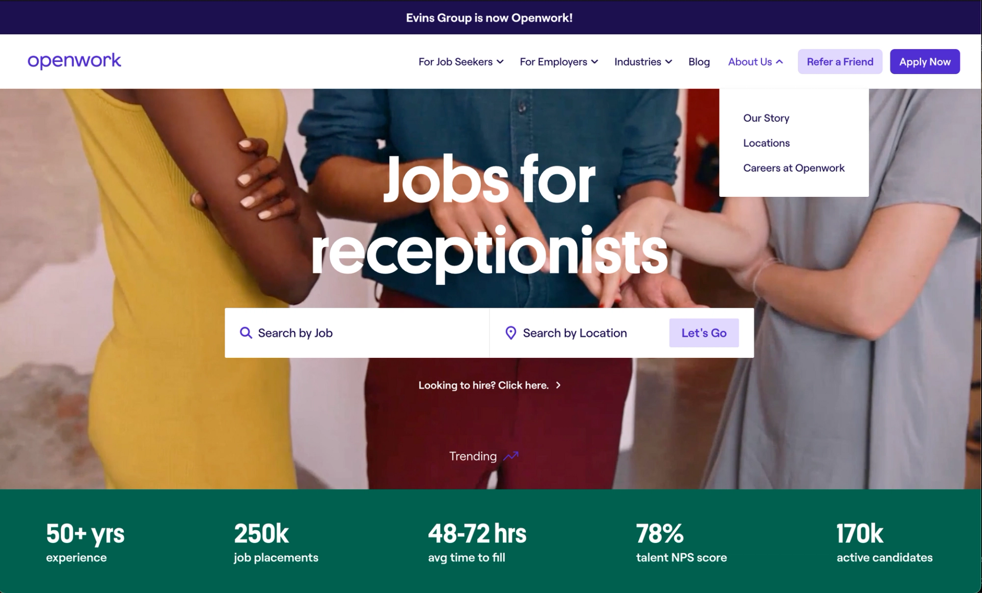 Openwork - made with Sanity.io