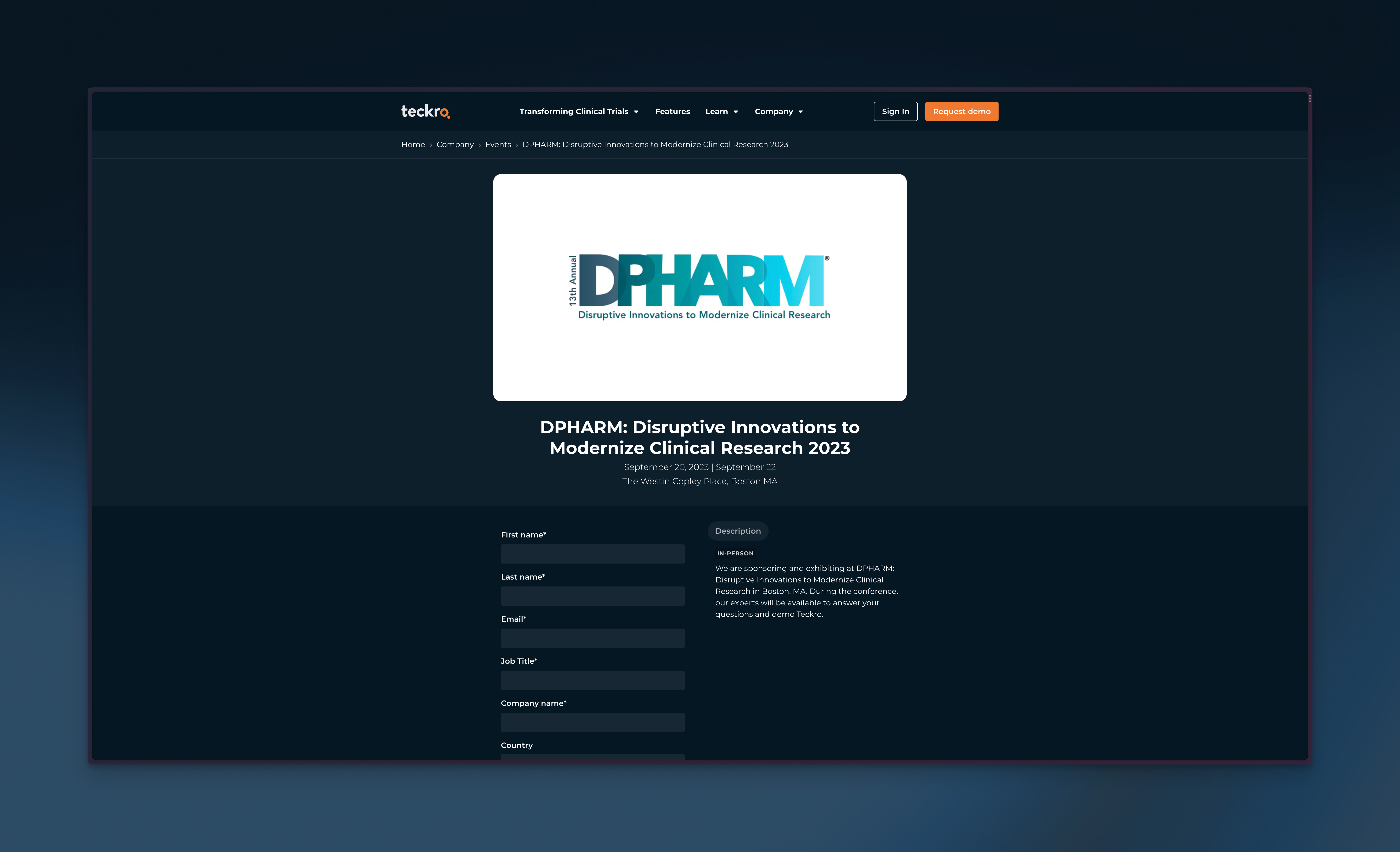 Teckro - made with Sanity.io