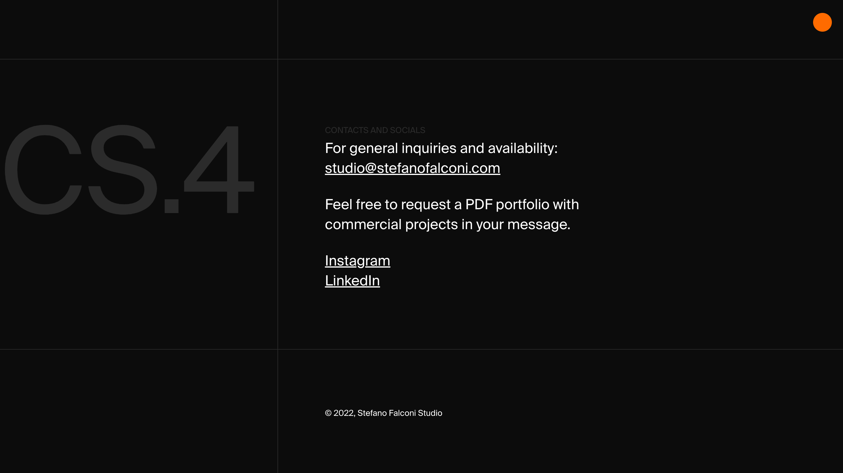 Stefano Falconi Studio - made with Sanity.io