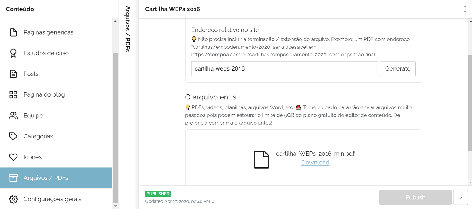 Compoá - made with Sanity.io