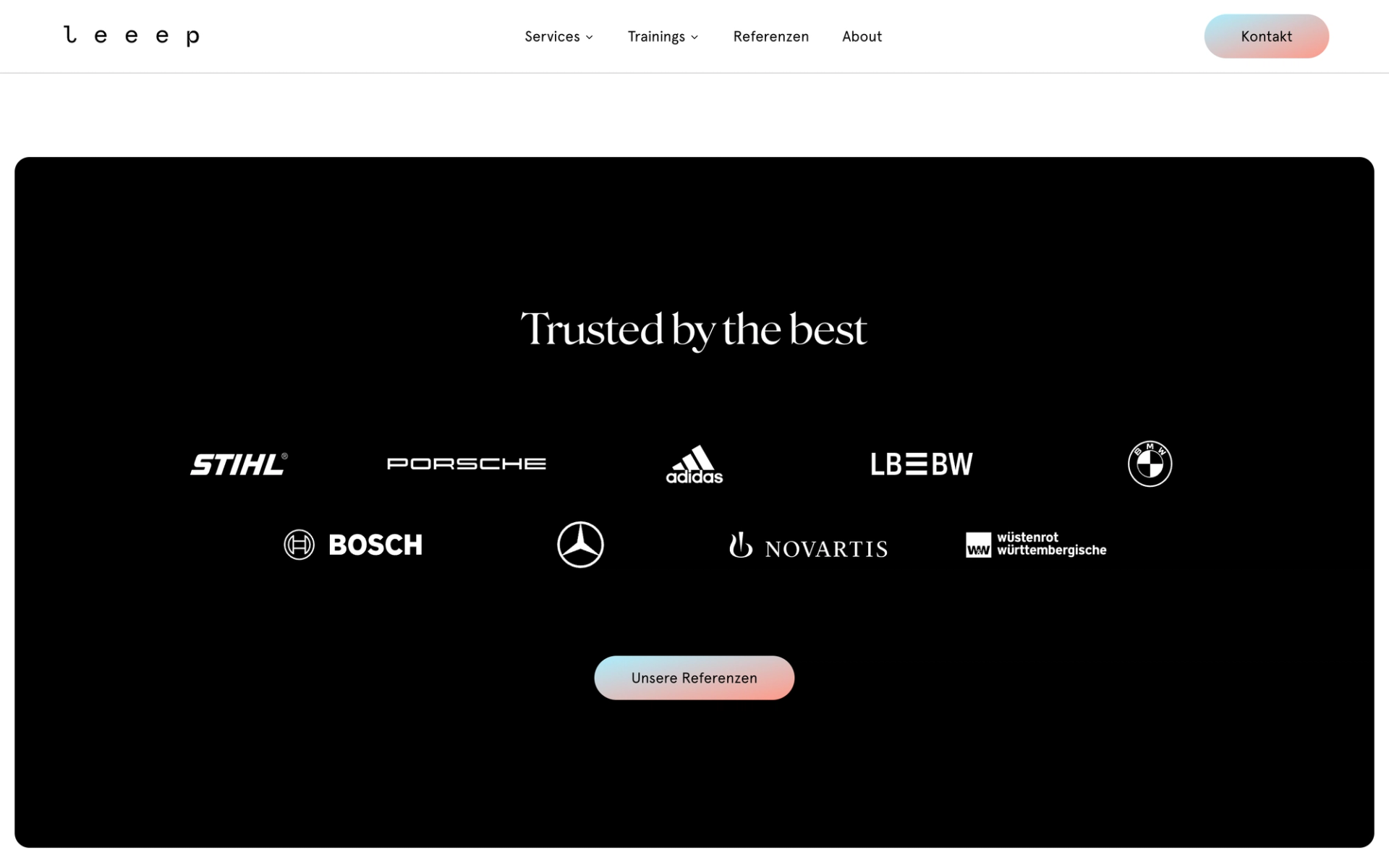 leeep agency - made with Sanity.io