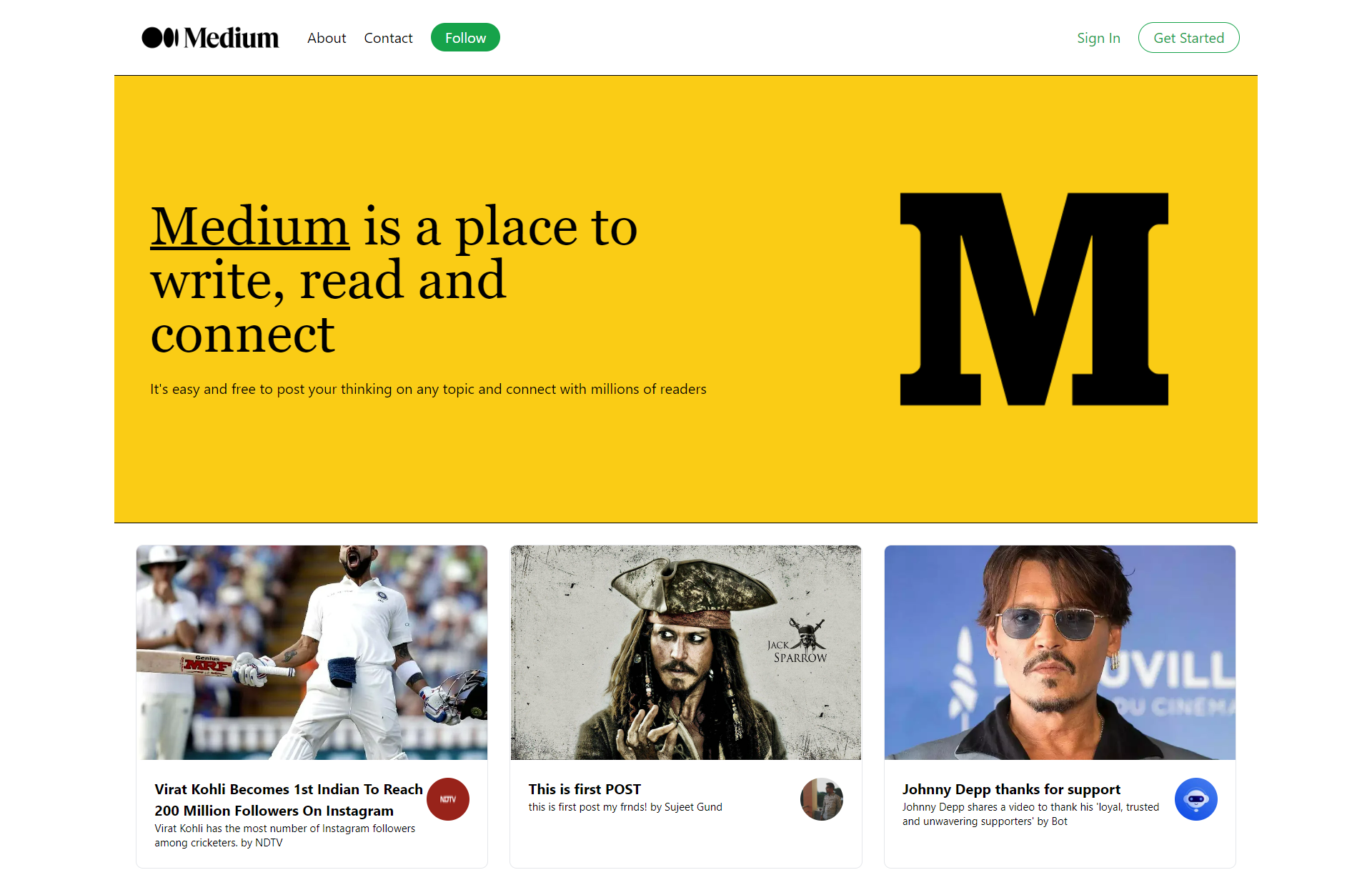 Next.JS Blog Template With Sanity.io - made with Sanity.io