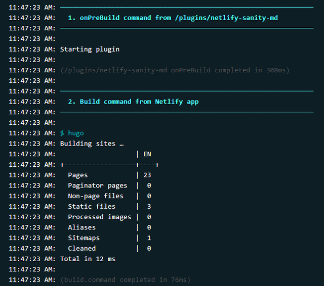 Integrating Sanity and Hugo with Netlify Plugins | Sanity.io guide