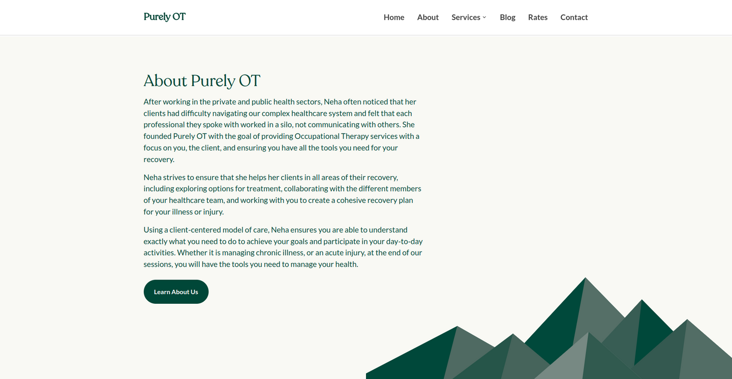 Purely OT Website - made with Sanity.io Purely OT Website - made with Sanity.io