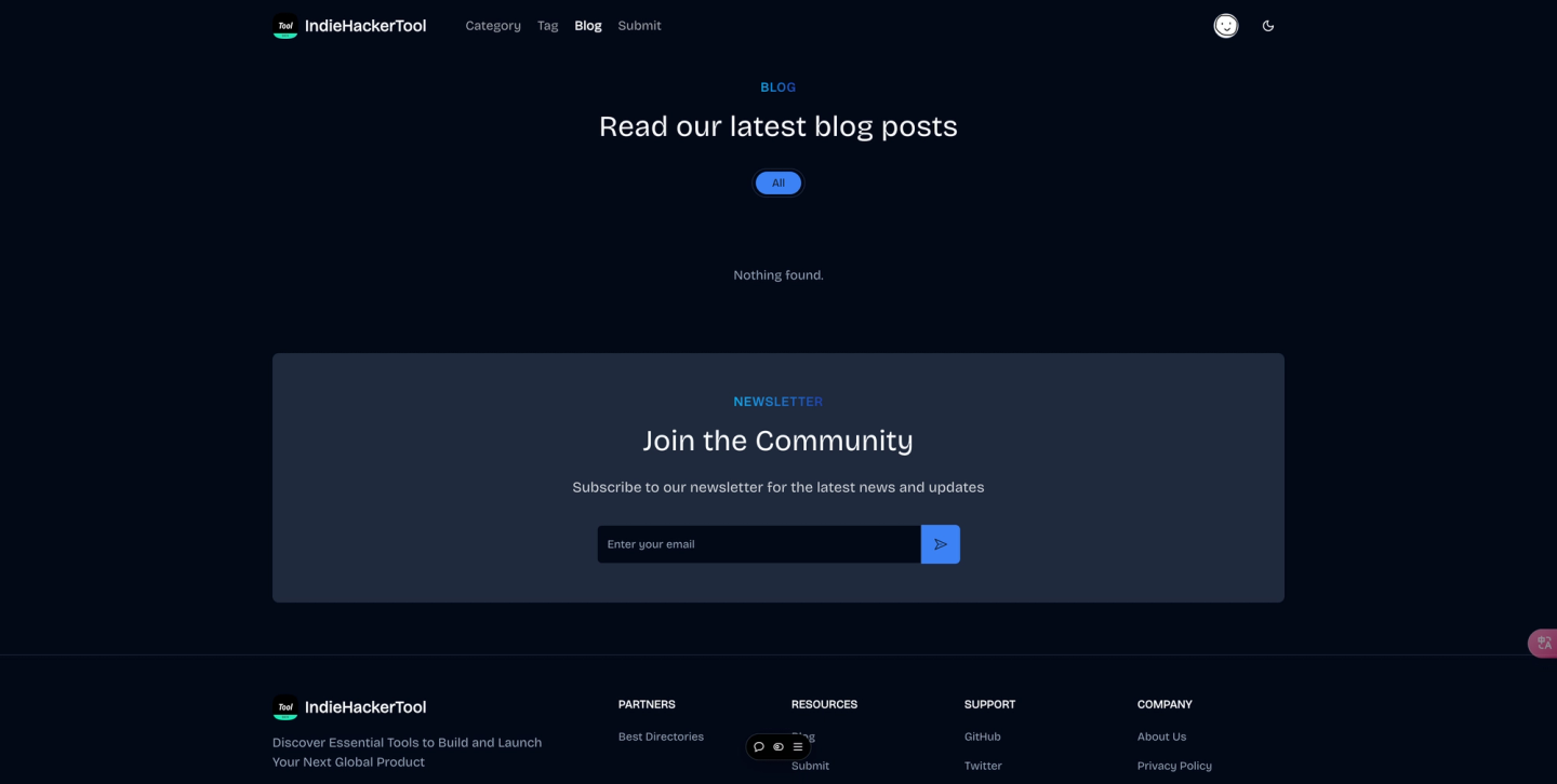 Indie Hacker Tool - made with Sanity.io