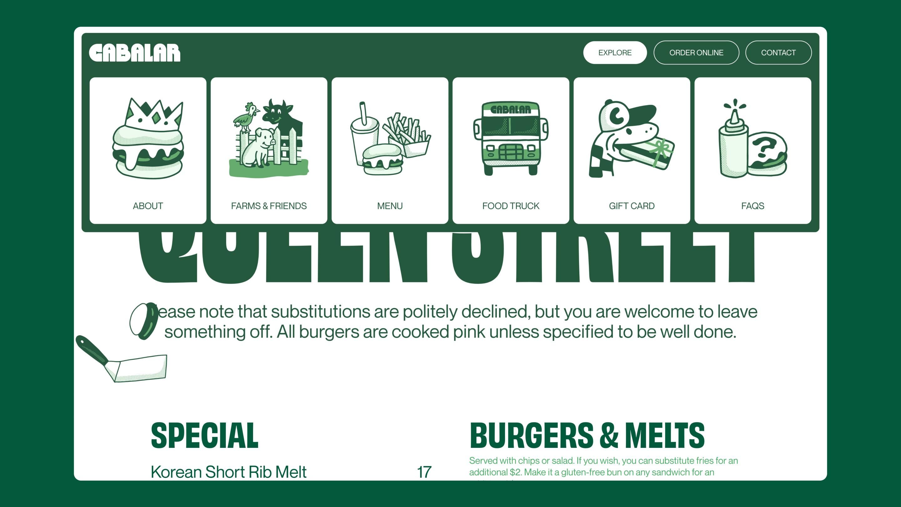 Cabalar Meat Co. - made with Sanity.io