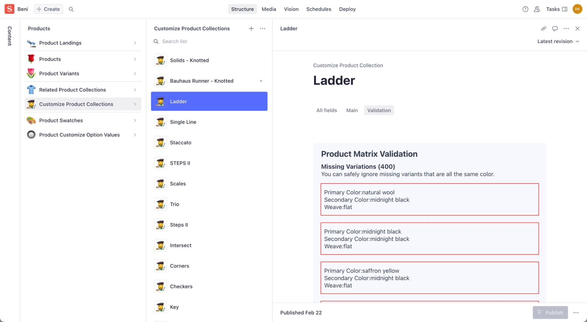 Beni Rugs - made with Sanity.io