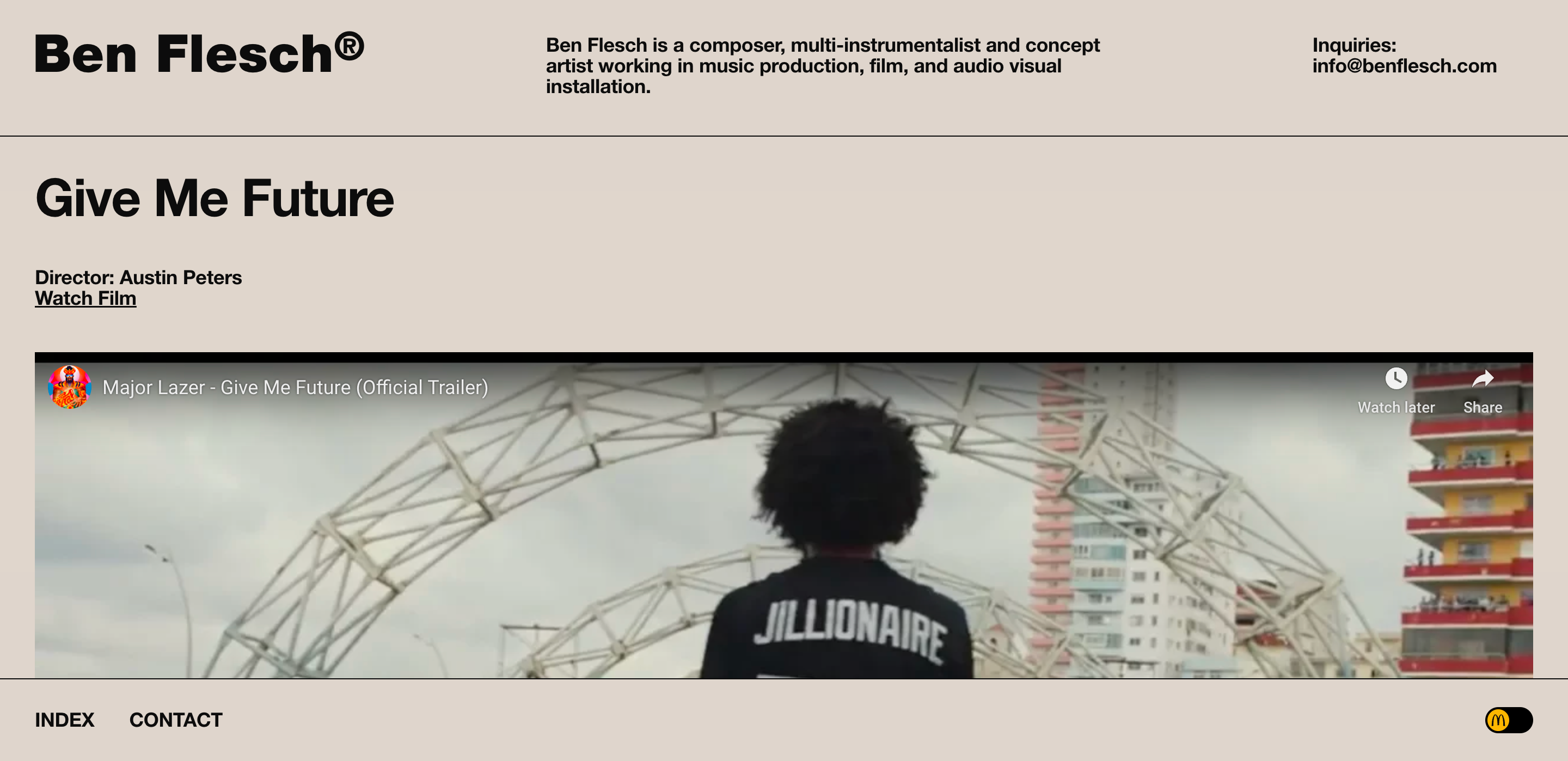 Ben Flesch - made with Sanity.io