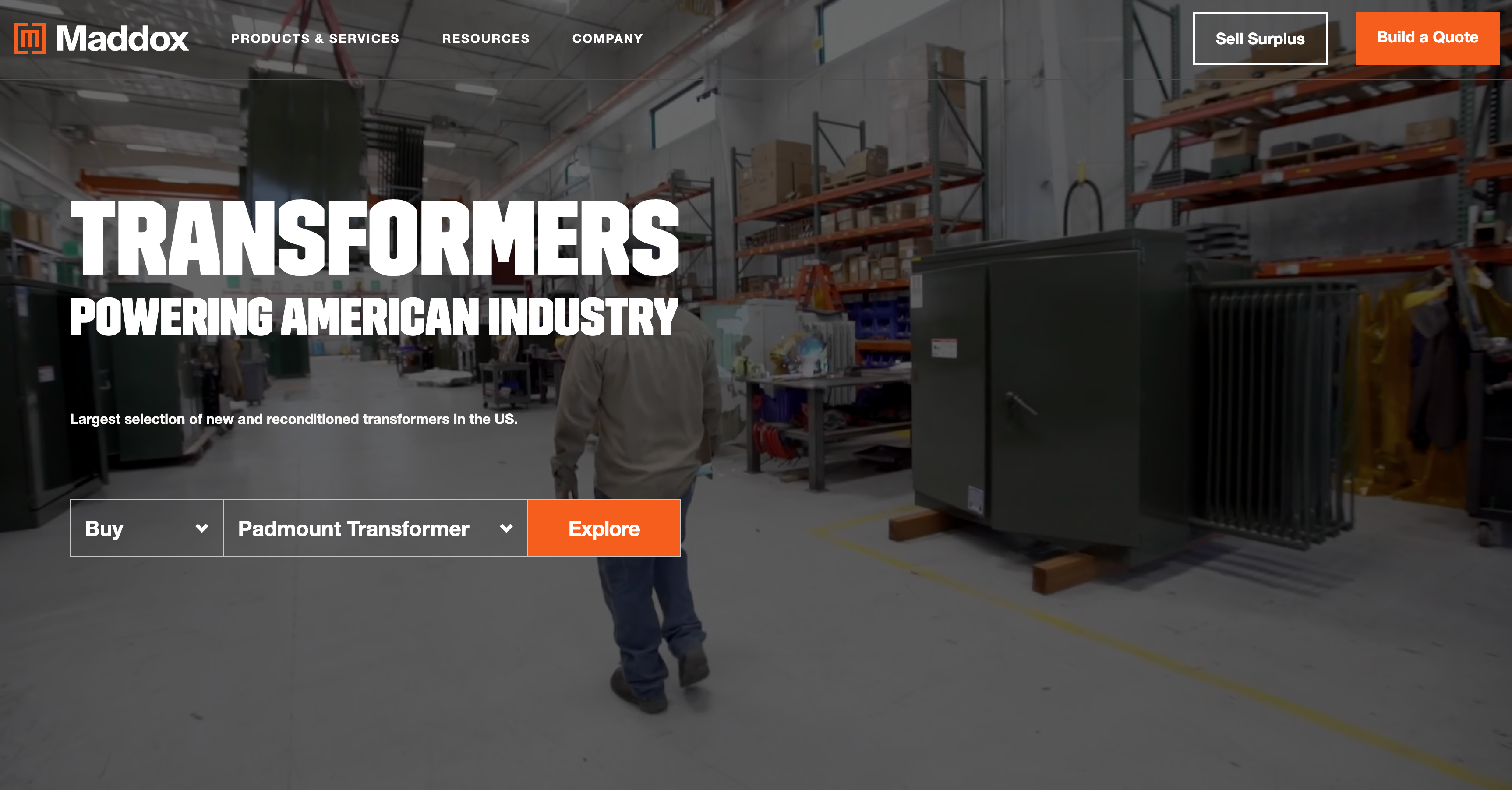 Maddox Industrial Transformer - made with Sanity.io