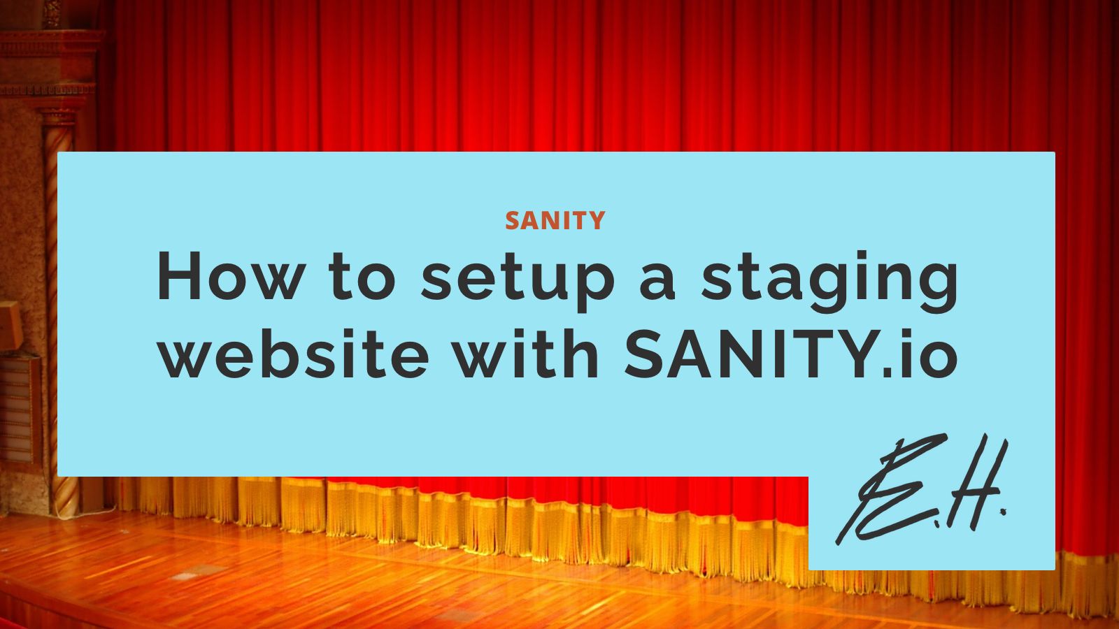 Eric Howey's profile & content on Sanity.io