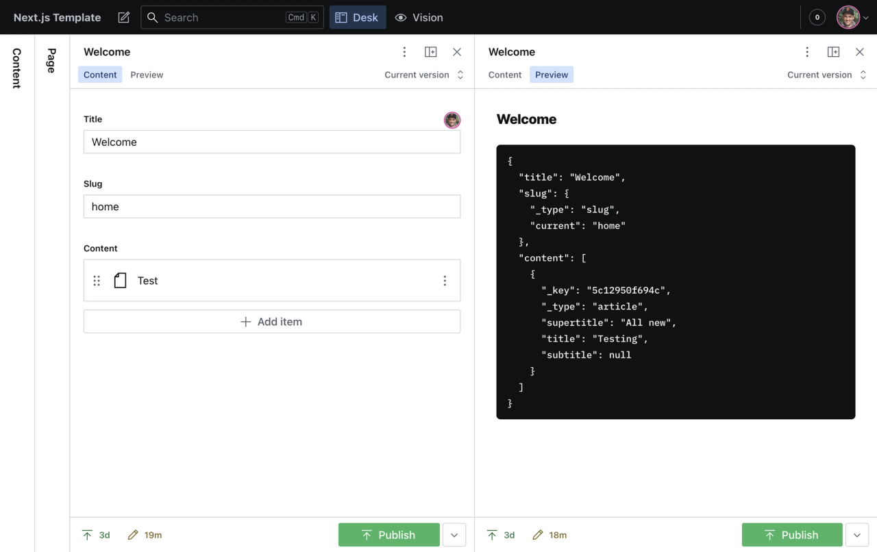 Next Js With Sanity Templates