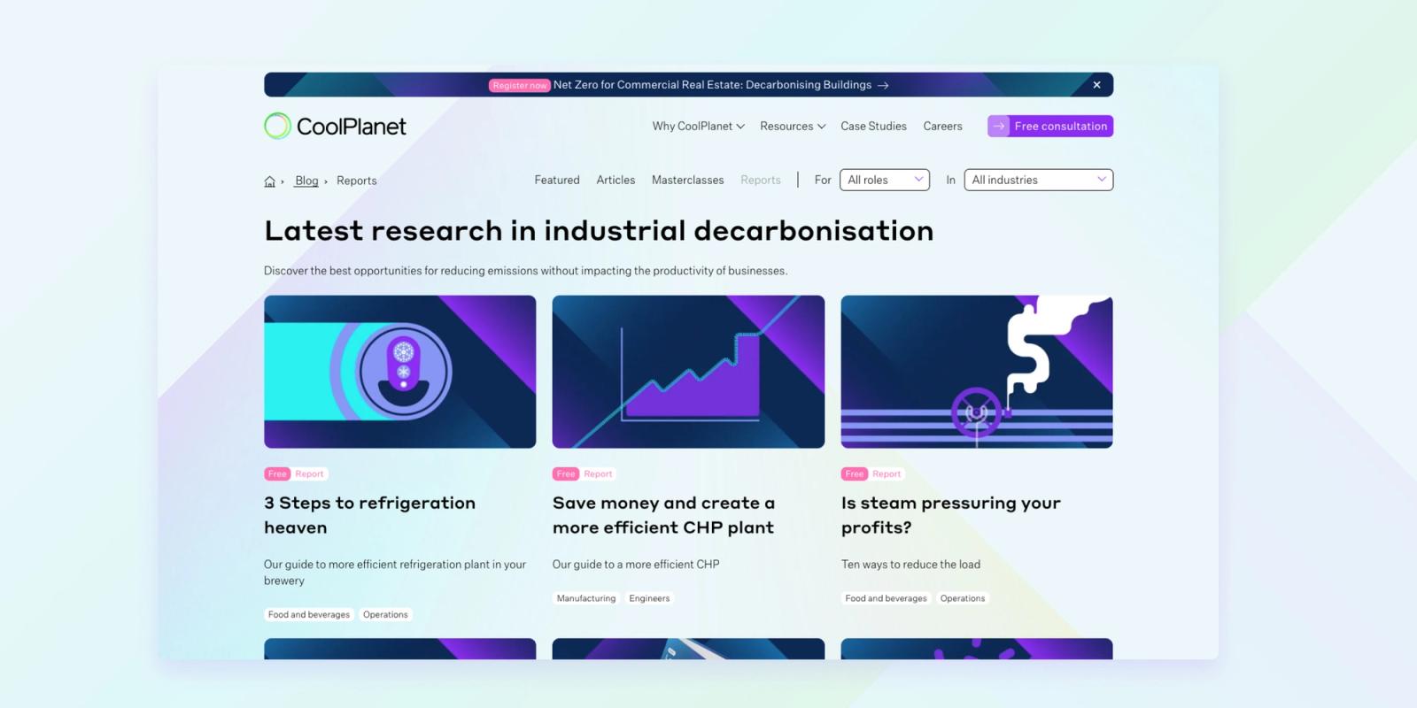 CoolPlanet Marketing website - made with Sanity.io