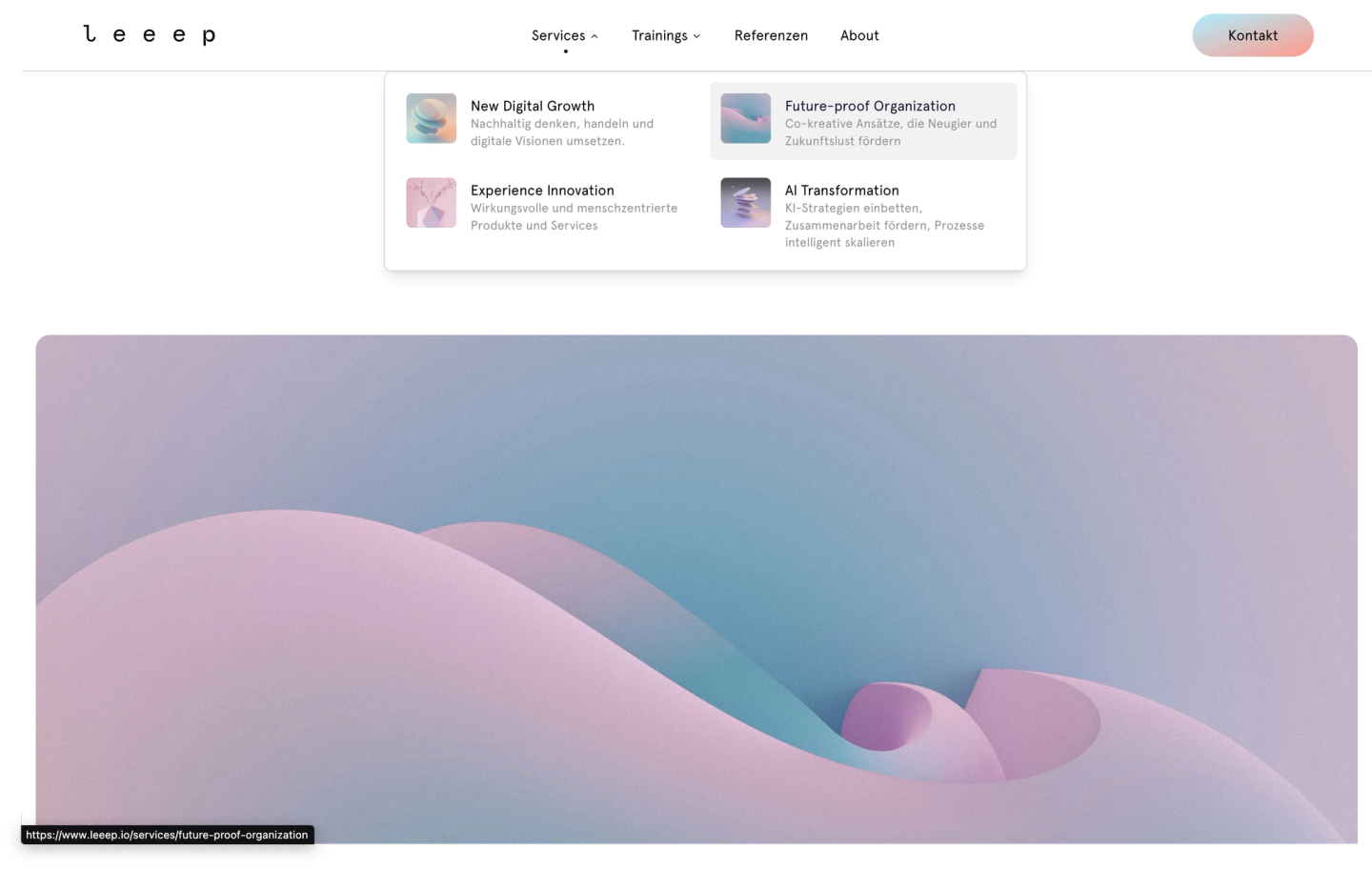 leeep agency - made with Sanity.io