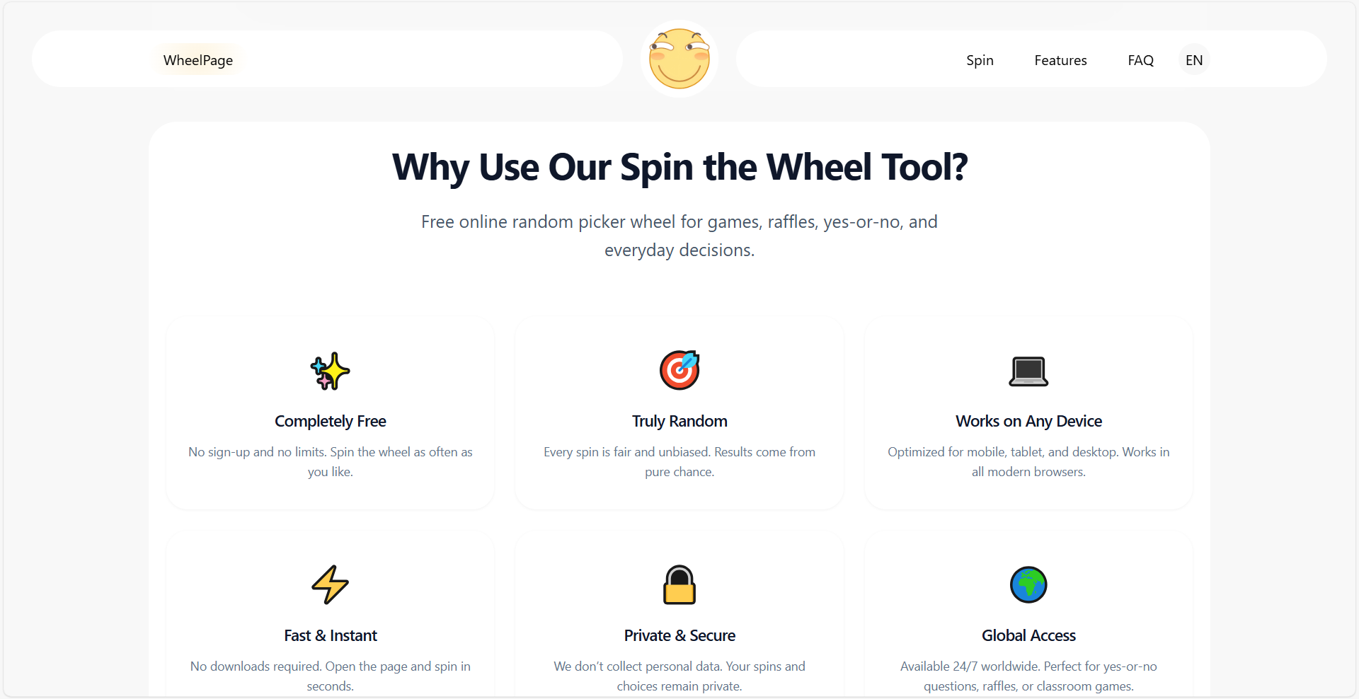 WheelPage - made with Sanity.io