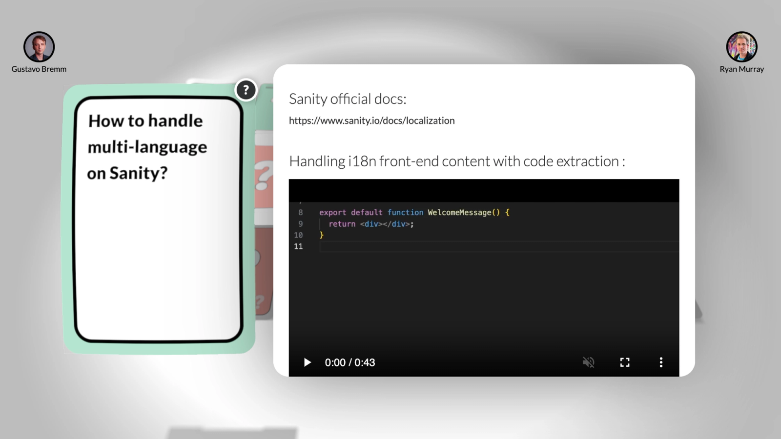 Sanity Meetup presentation - made with Sanity.io