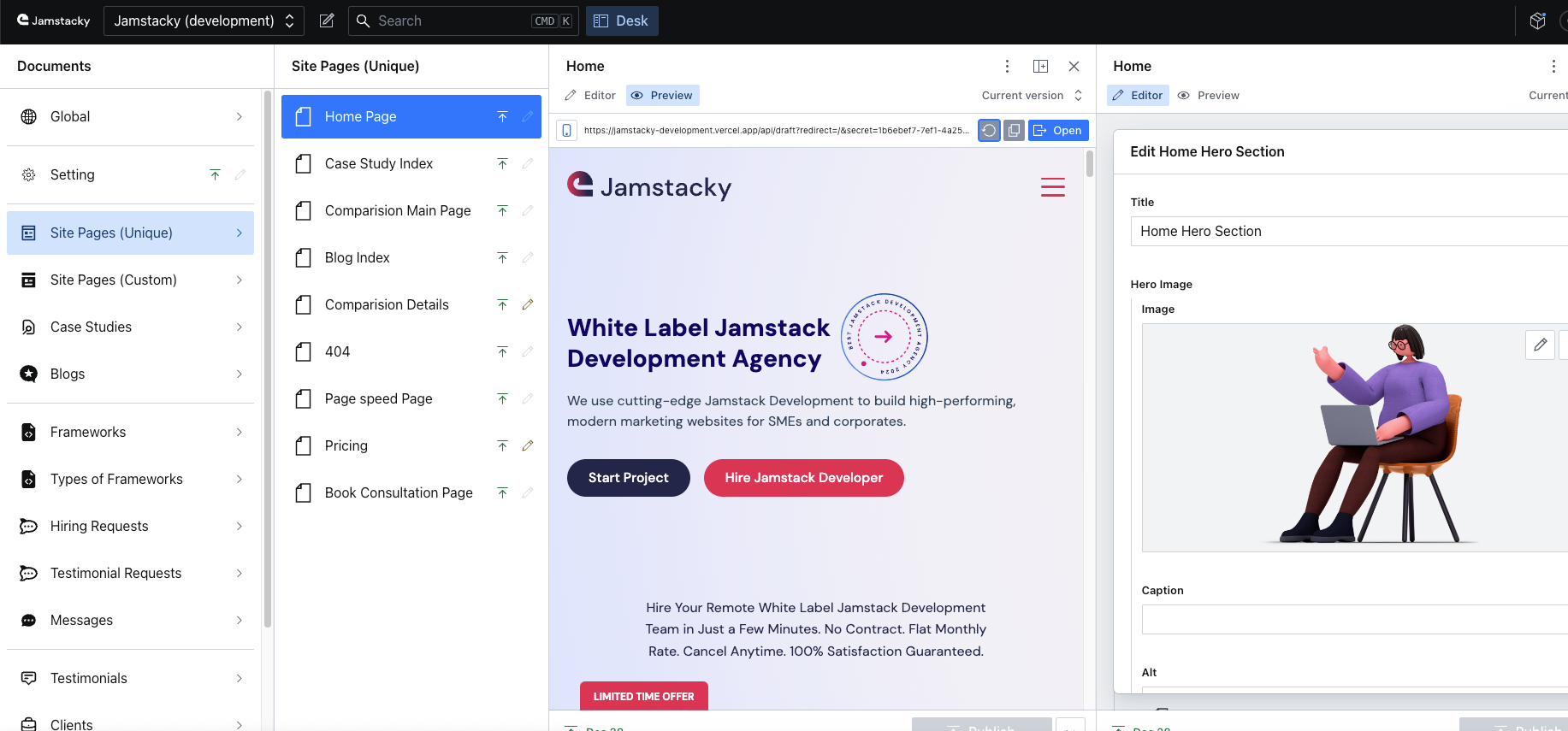 Jamstacky - made with Sanity.io