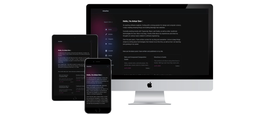 Personal Blog | ArkarDev - made with Sanity.io