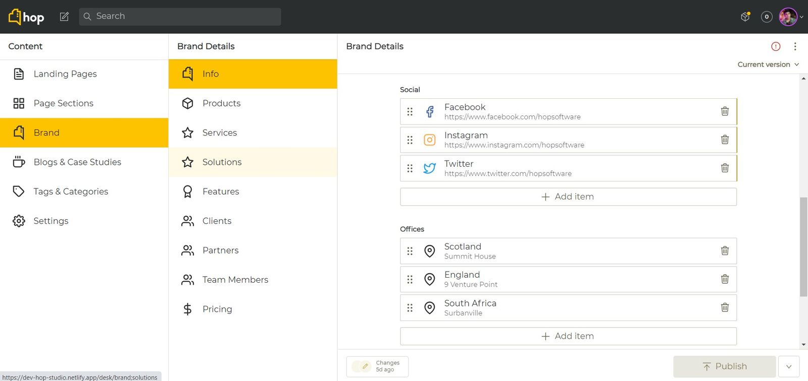 Hop Software - made with Sanity.io