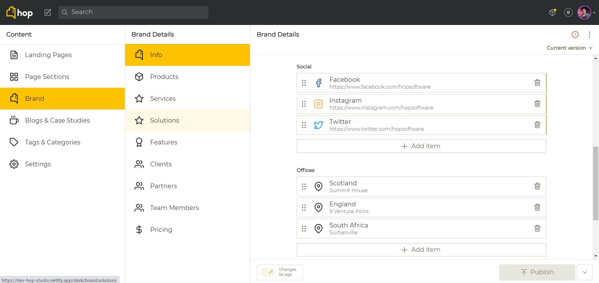 Hop Software - made with Sanity.io