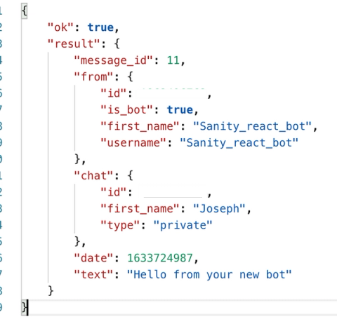 Add the Telegram Messaging API to your React application | Sanity.io guide