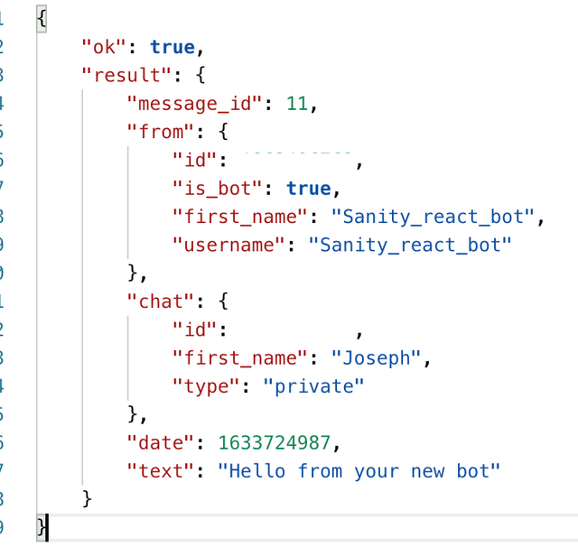 Add the Telegram Messaging API to your React application | Sanity.io guide