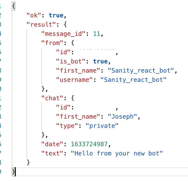 Add the Telegram Messaging API to your React application | Sanity.io guide