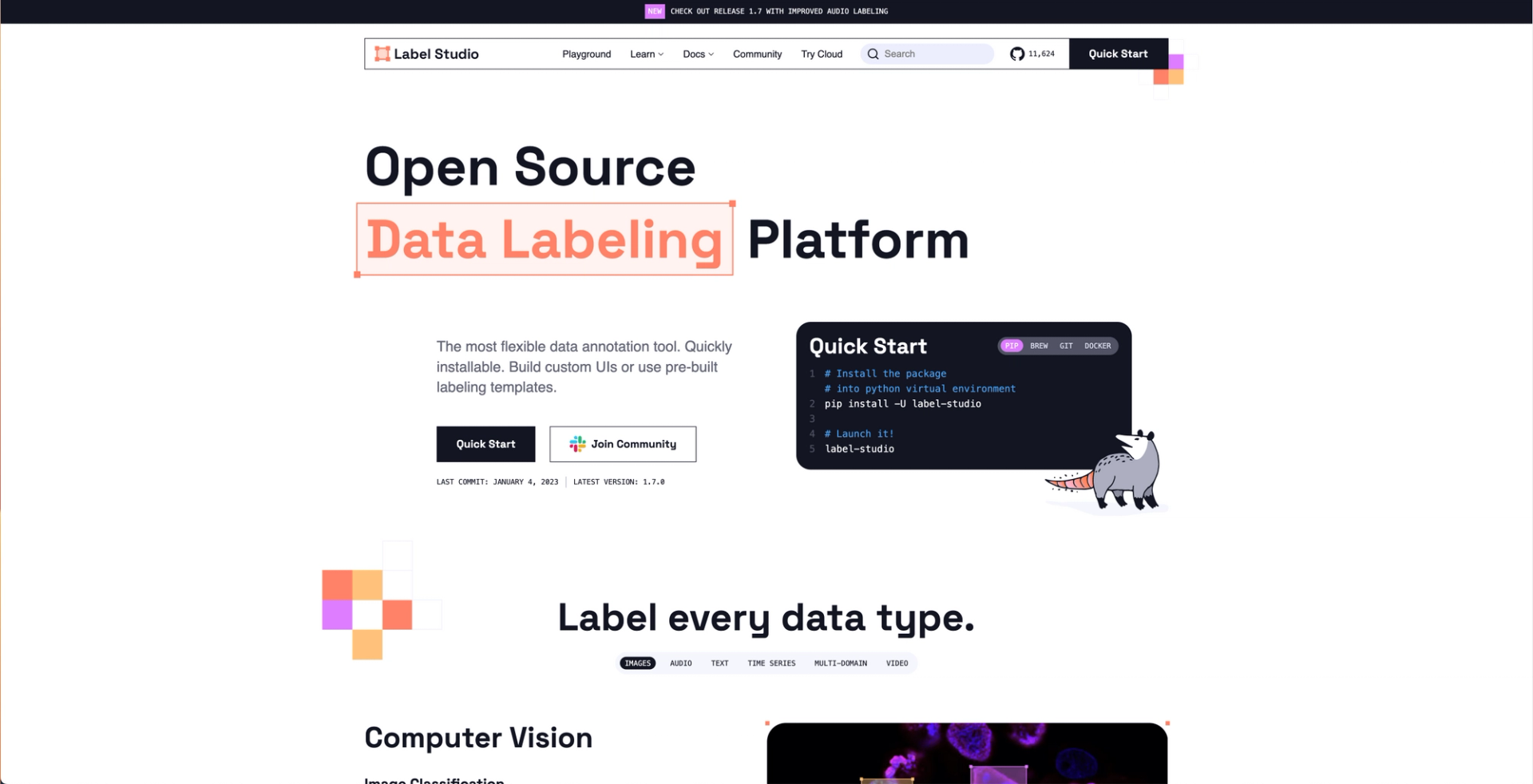 Label Studio - made with Sanity.io