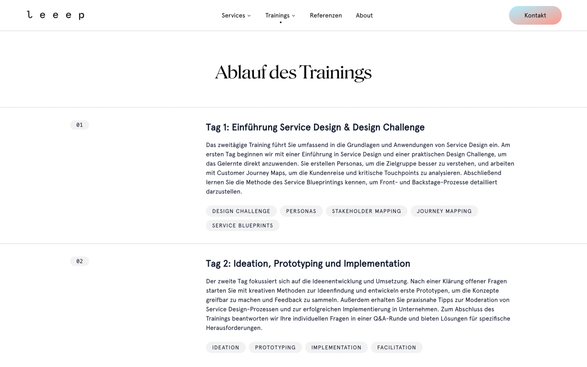 leeep agency - made with Sanity.io