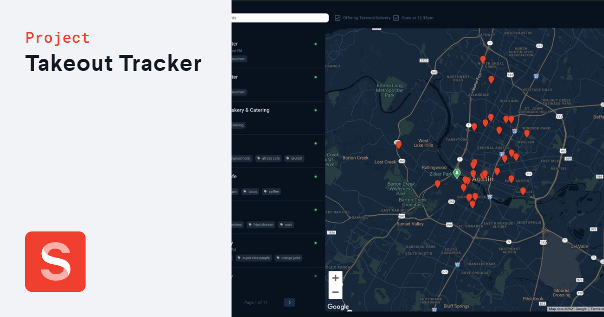 Takeout Tracker - made with Sanity.io