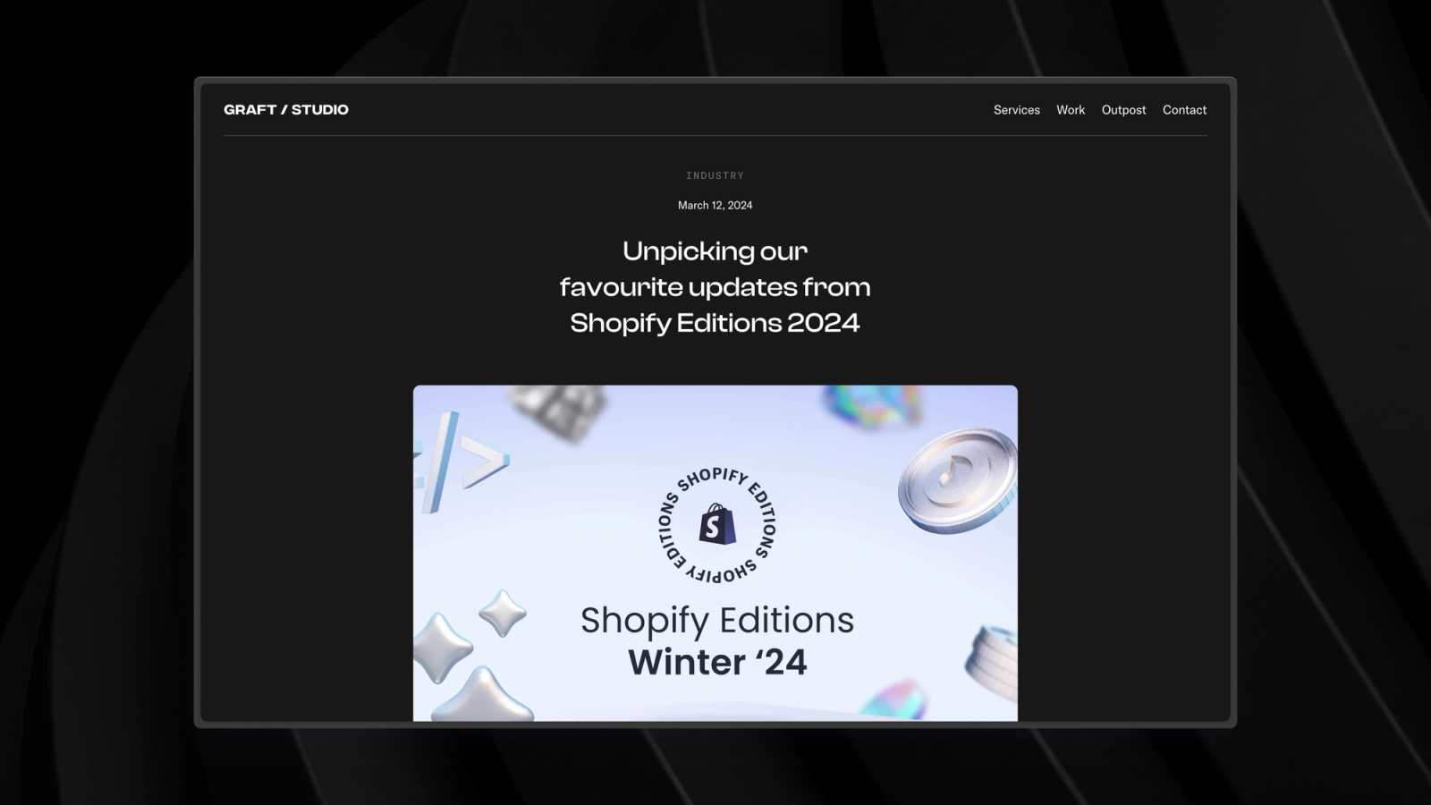 Graftstudio - made with Sanity.io