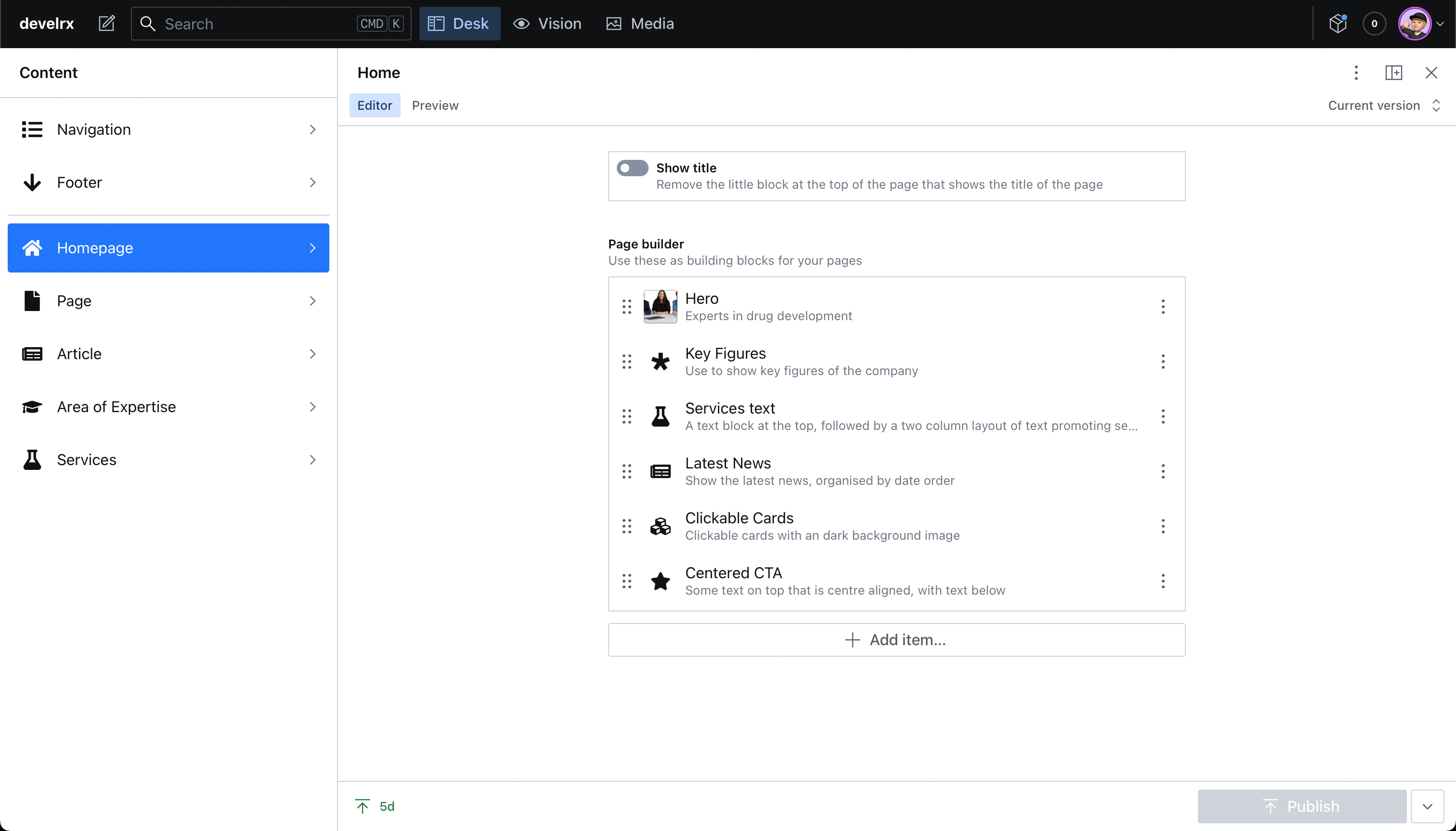 DevelRx - made with Sanity.io