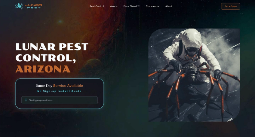 Lunar Pest Control - made with Sanity.io