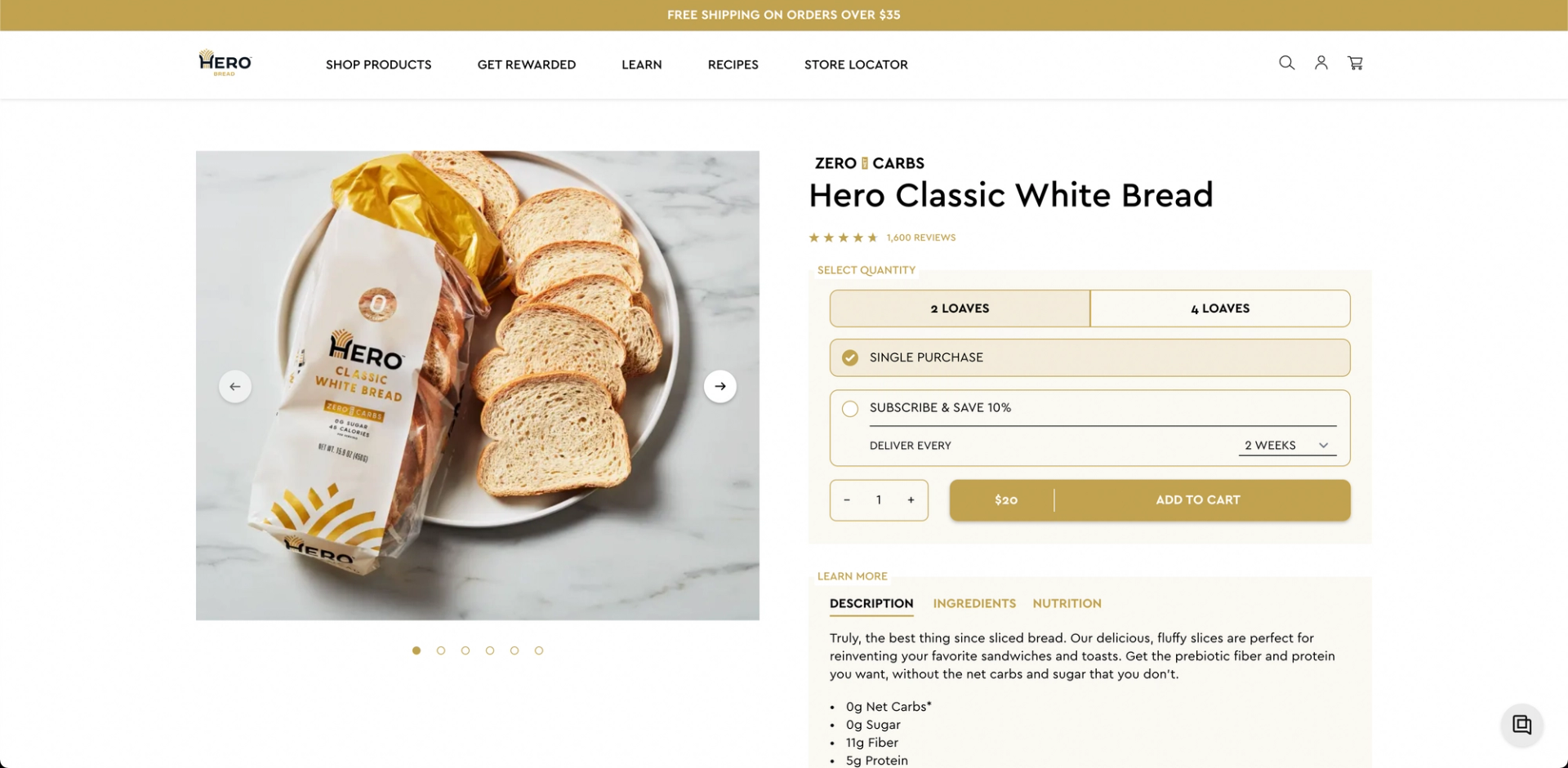 Hero Bread - made with Sanity.io